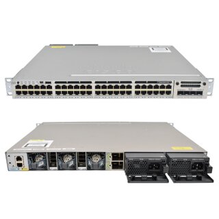 Cisco Catalyst WS-C3850-48F-E 48-Port PoE+ Stackable Gigabit Ethernet ...