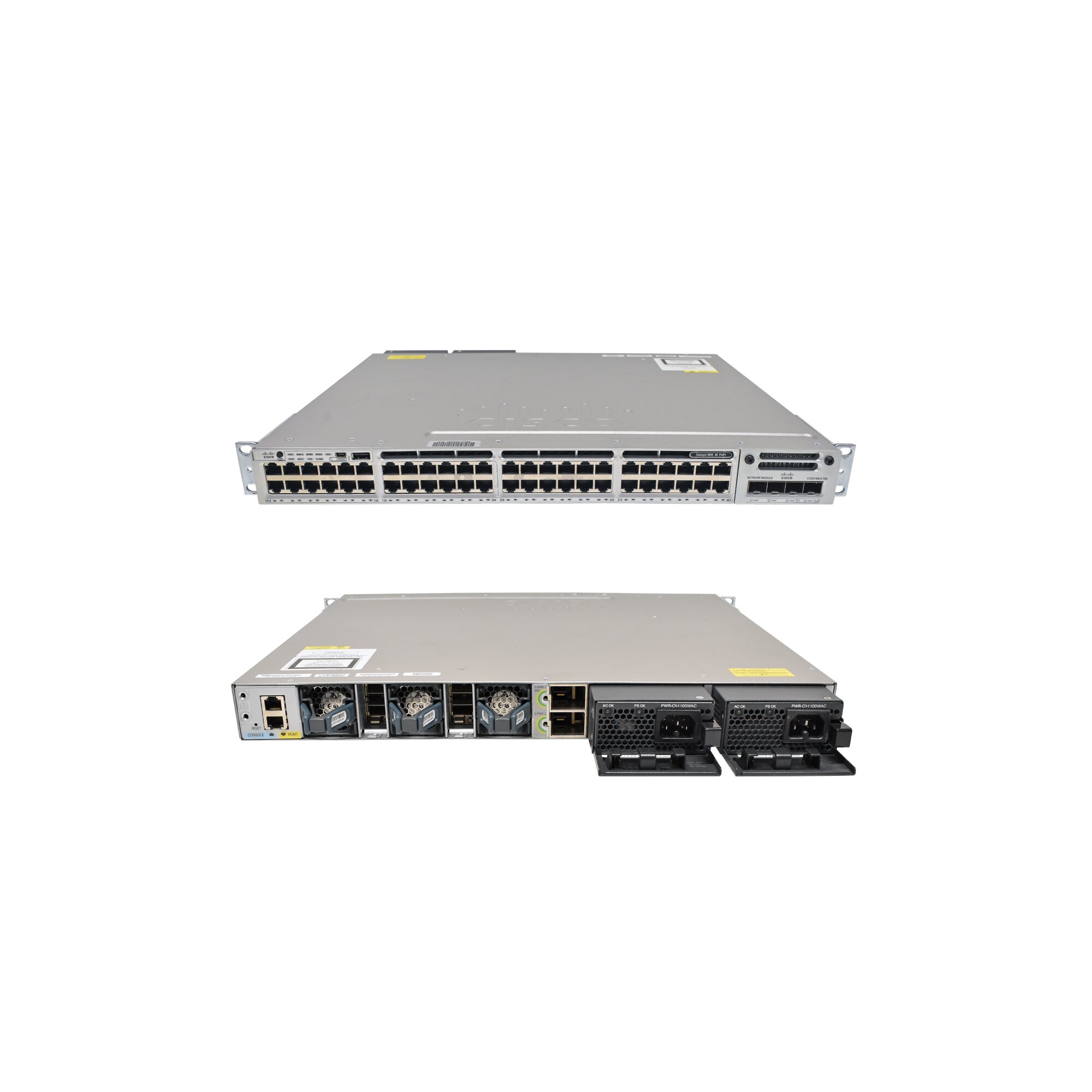 Cisco Catalyst WS-C3850-48F-E 48-Port PoE+ Stackable Gigabit Ethernet ...
