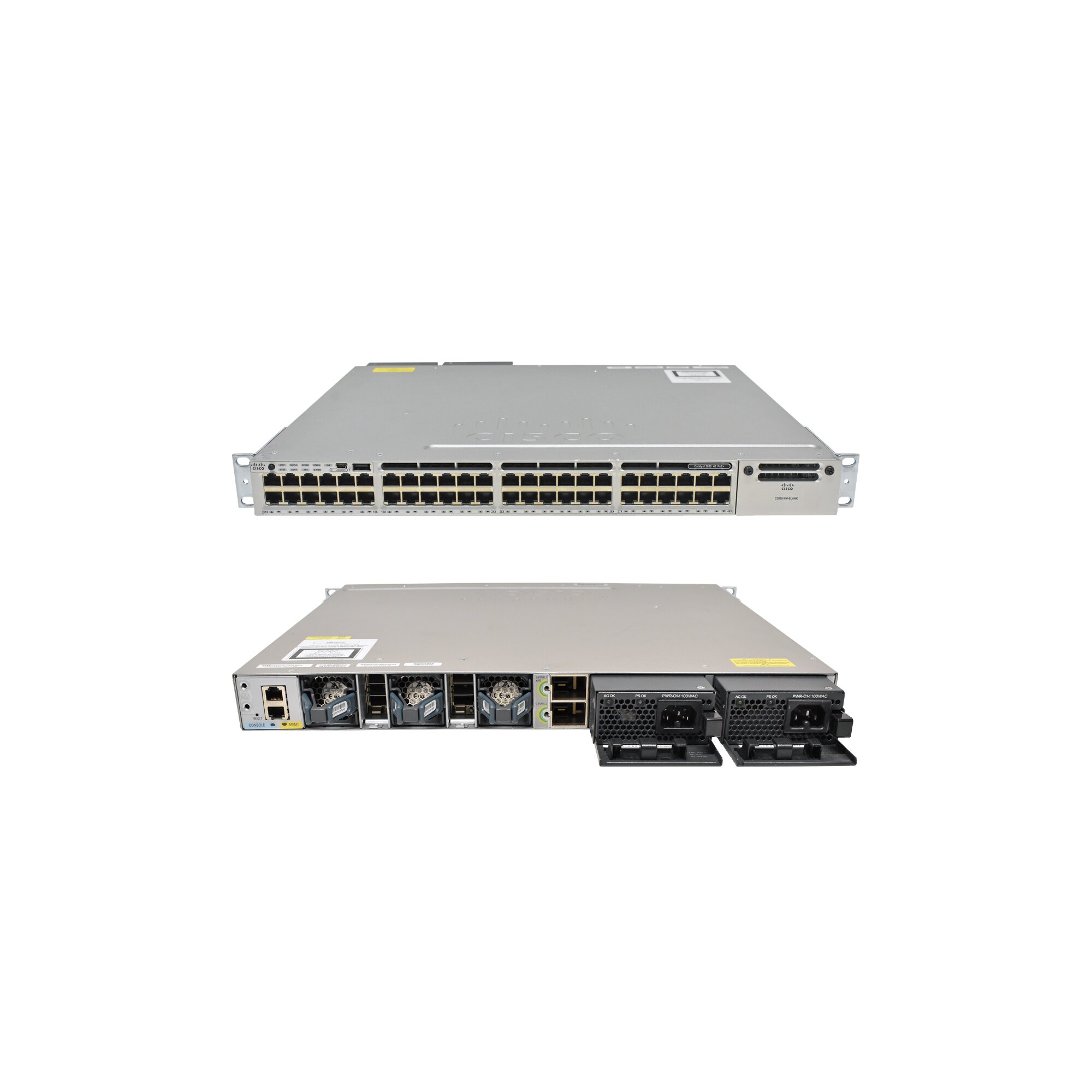 Cisco Catalyst WS-C3850-48F-E 48-Port PoE+ Stackable Gigabit Ethernet ...