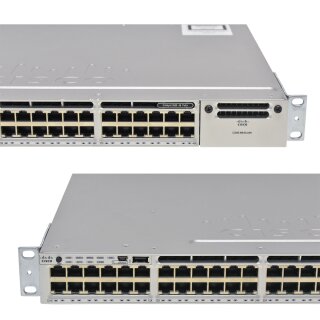 Cisco Catalyst WS-C3850-48F-E 48-Port PoE+ Stackable Gigabit Ethernet Switch - Piospartslap