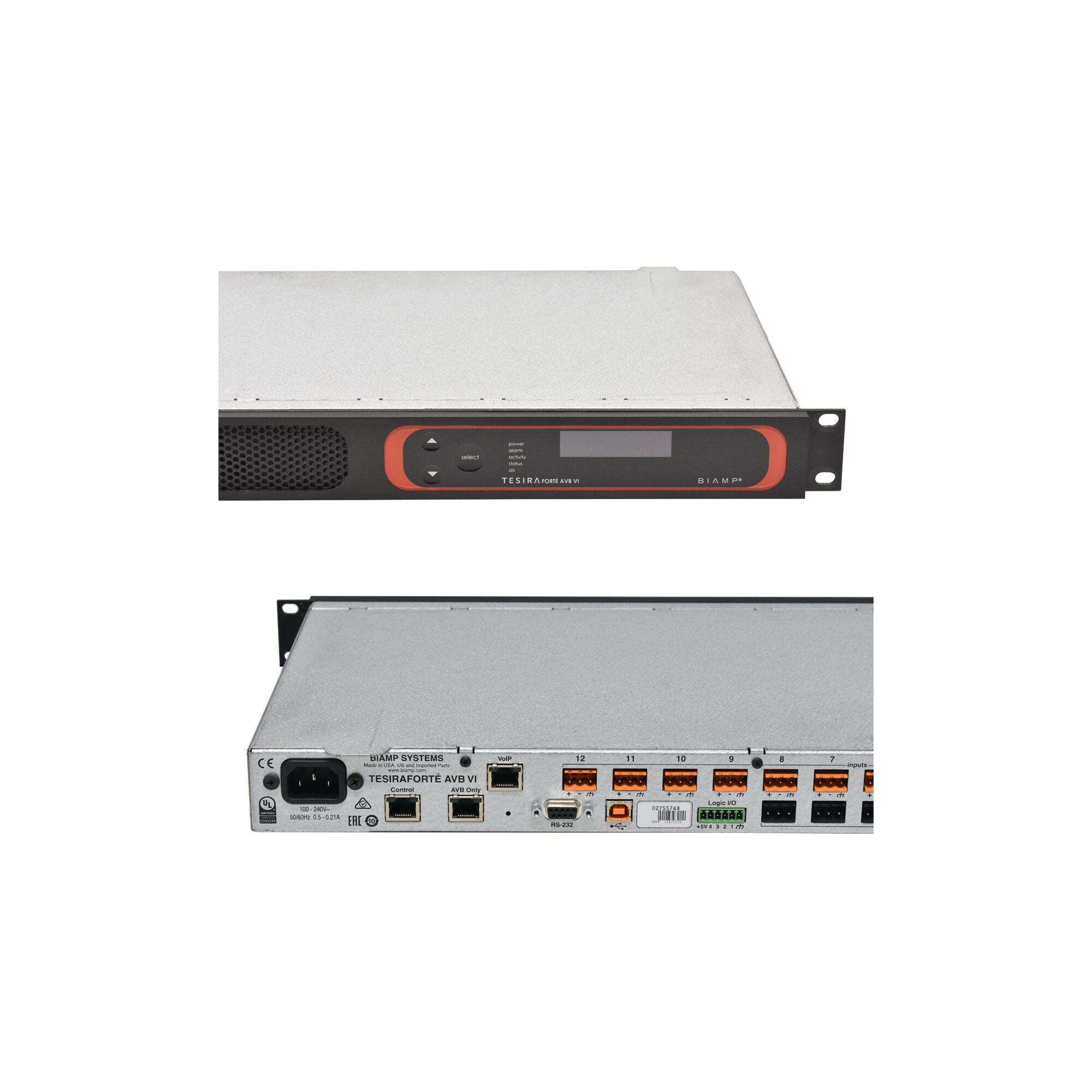BIAMP Tesira Forte AVB VI Digital Audio Server - Piospartslap