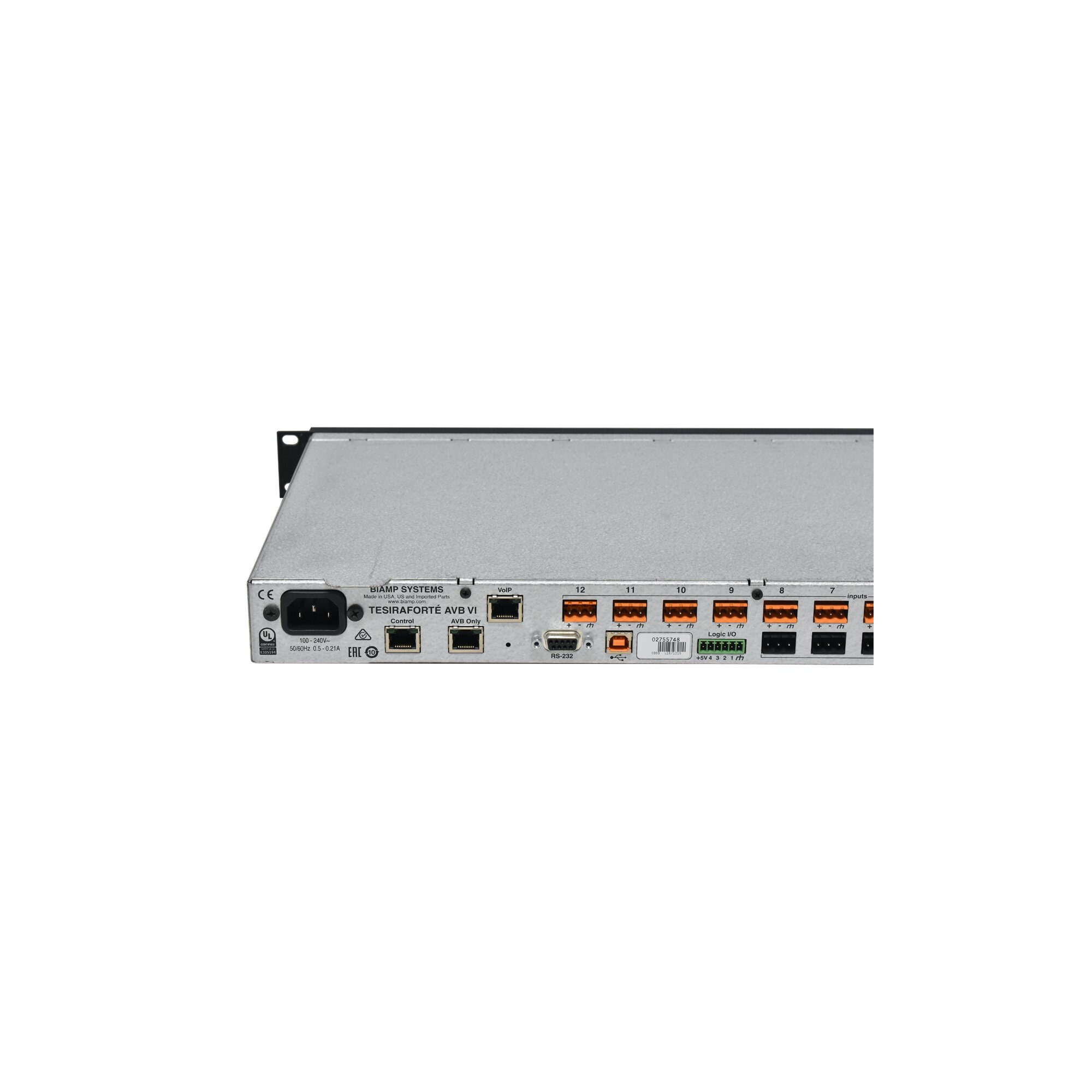 BIAMP Tesira Forte AVB VI Digital Audio Server - Piospartslap