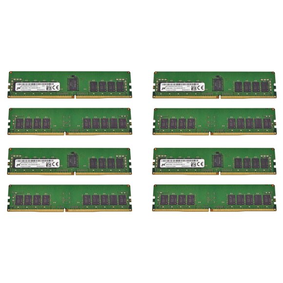 64 GB Micron 4x 16GB 2Rx8 PC4-3200AA Server RAM ECC DDR4 ...