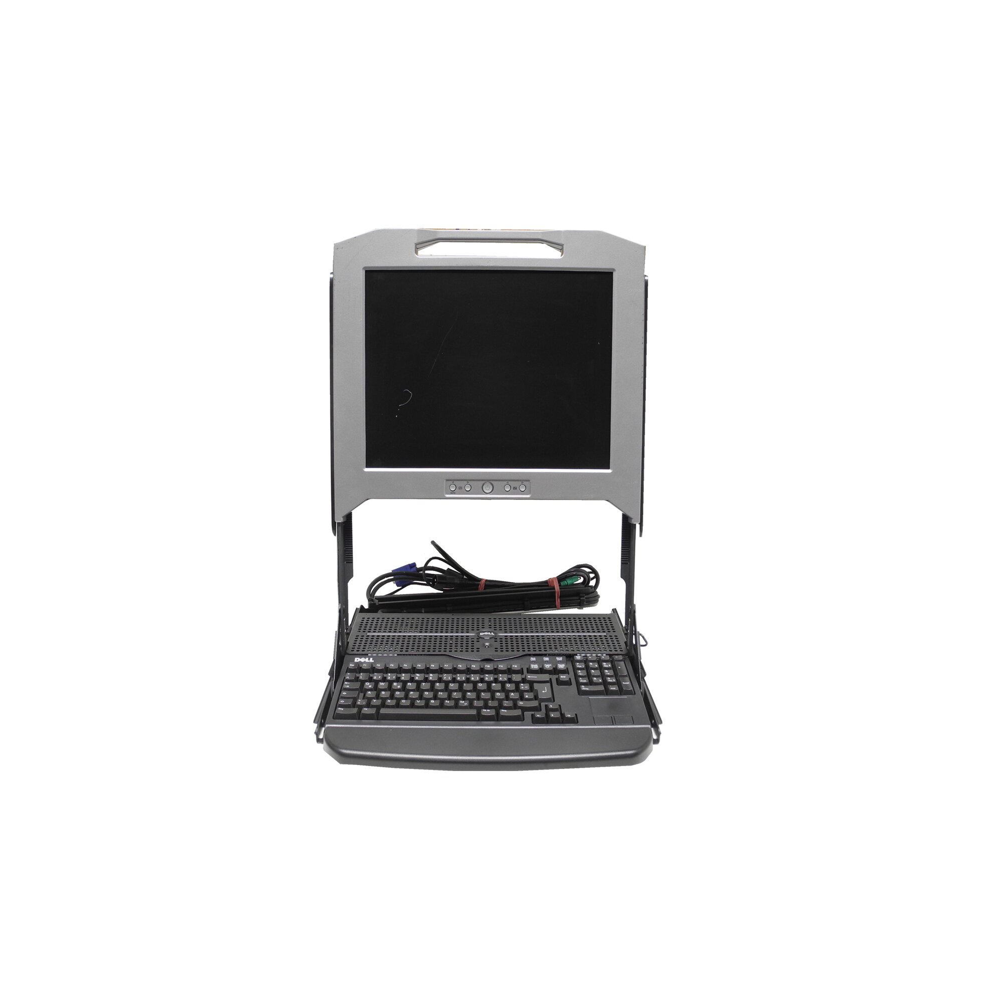 Dell 17FP PowerEdge KVM Rack Console 17 zoll US Tastatur QWERTY DP/N ...