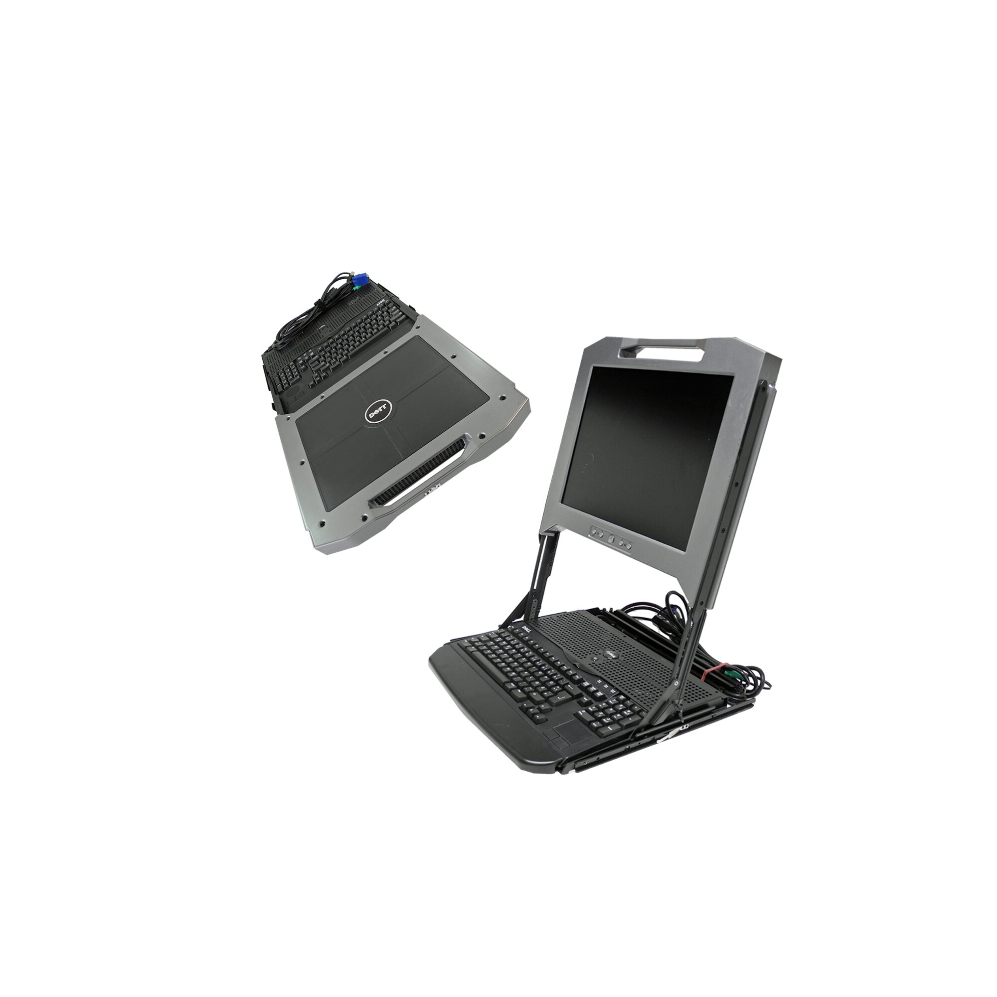 Dell 17FP PowerEdge KVM Rack Console 17 zoll US Tastatur QWERTY DP/N ...