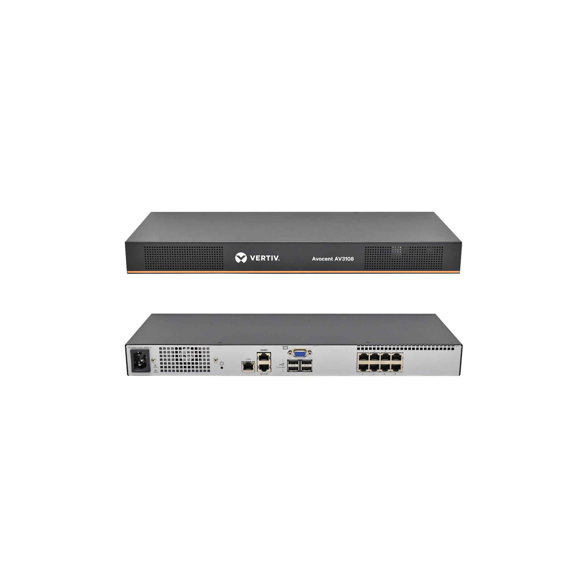 Vertiv Avocent AV3108 500-349-501 8-Port KVM Console Server - Piospartslap