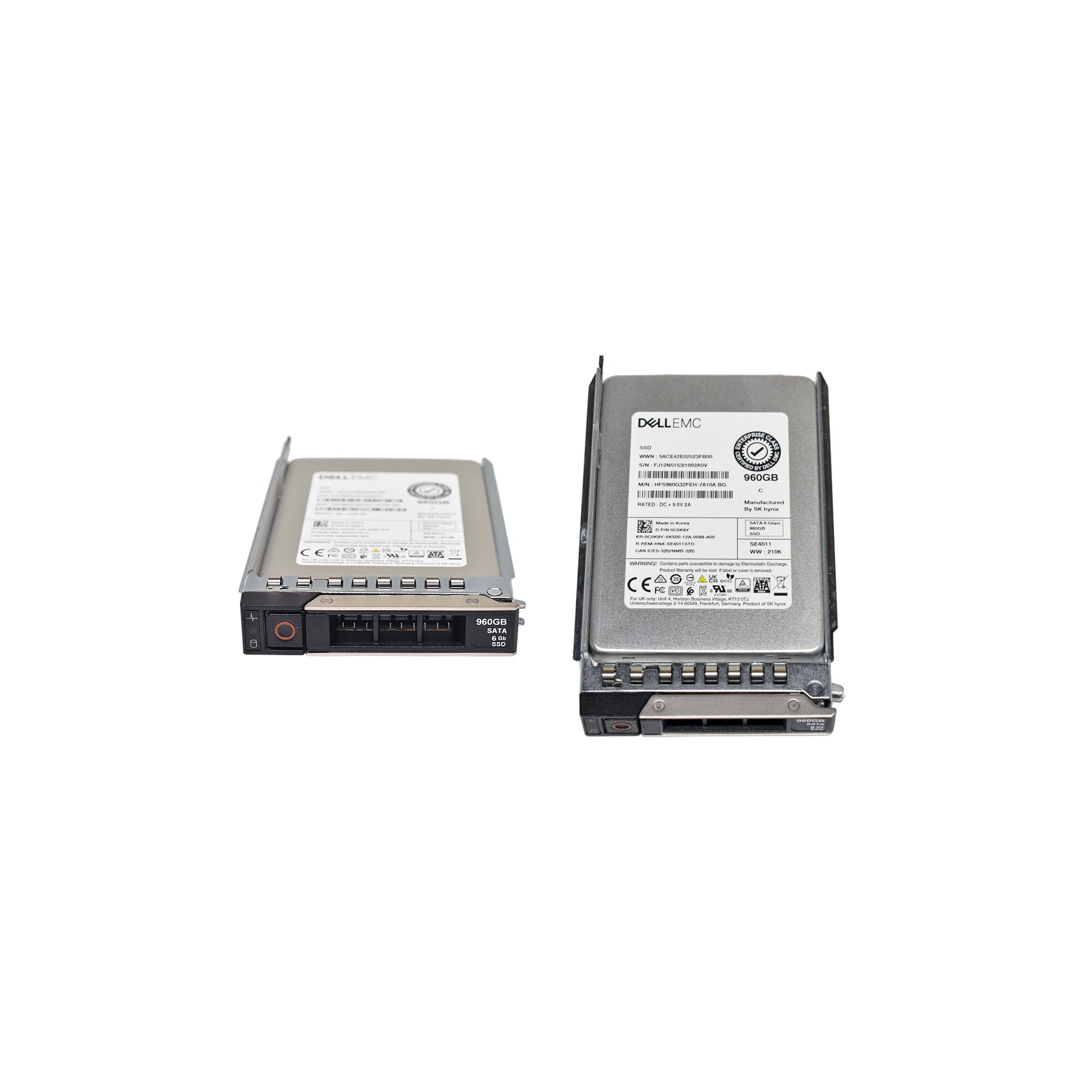Dell EMC 960GB 2,5" SATA 6 G SSD 0C0K9Y HFS960G32FEH-7A10A - Piospartslap