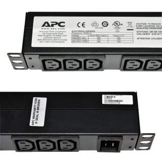 APC AP9565 NetShelter Basic Rack PDU 1U 16A 230V C20 12 x C13 - Piospartslap