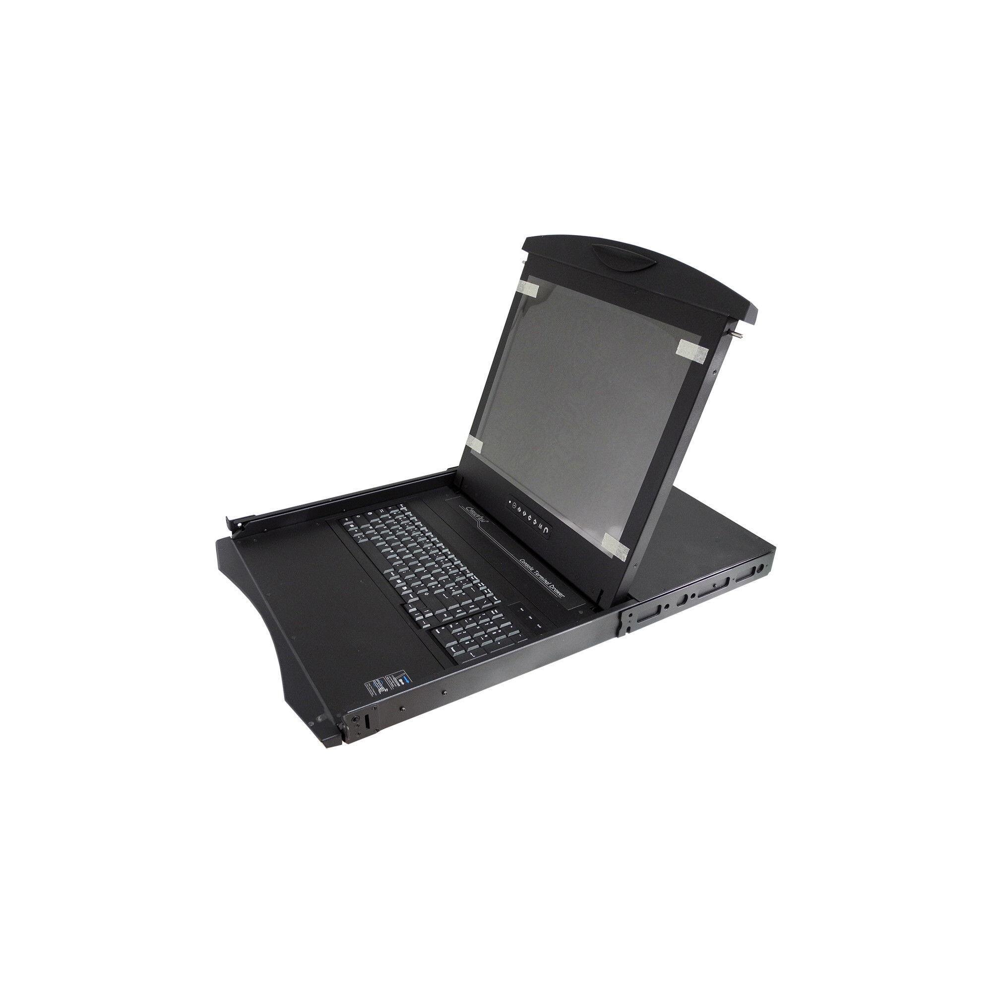 AUSTIN-HUGHES CyberView KVM Rack Console NCP-1701 französische Tastatur ...