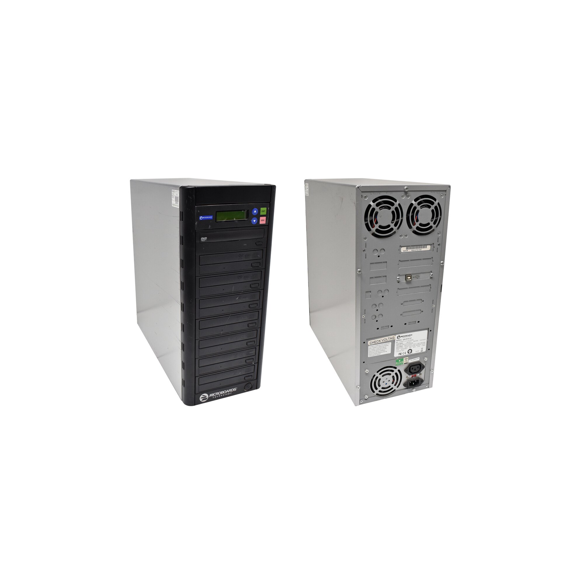 Microboards QD-DVD-127 1 DVD ROM to 7 DVD RW Duplicator, Burn Speed 22x ...