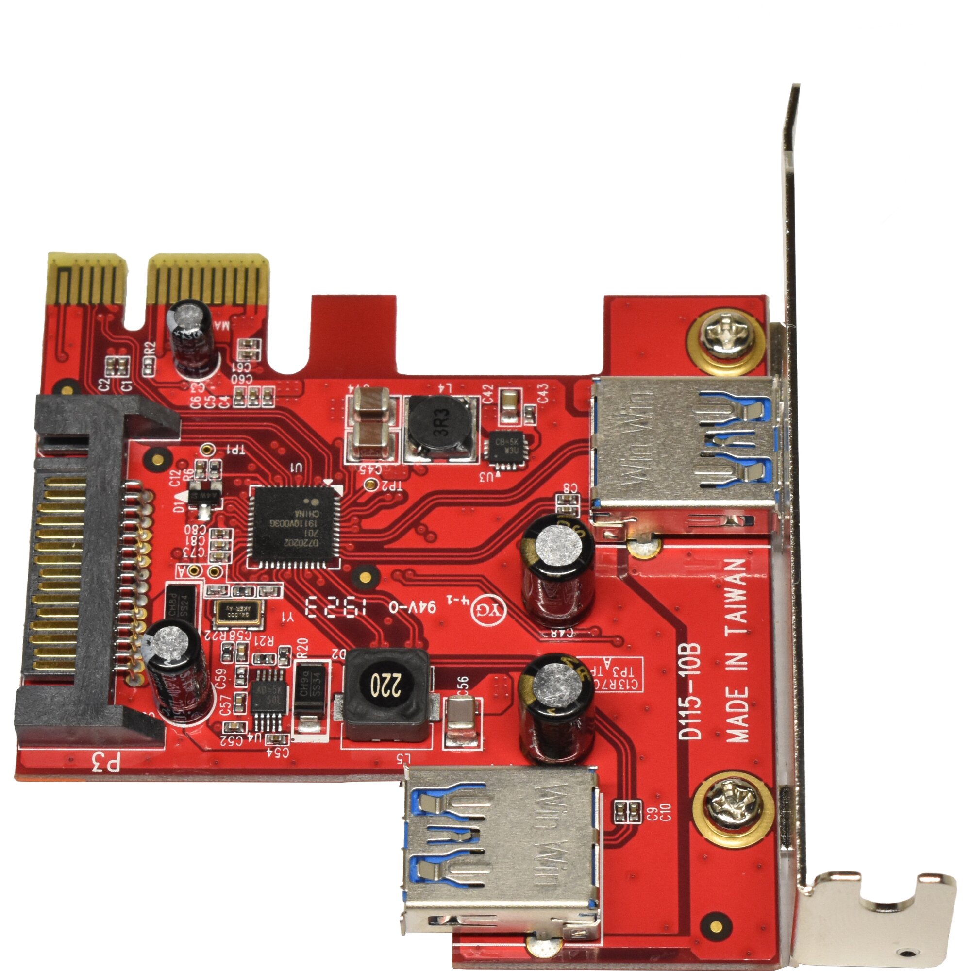 Dell 0NX3H5 Dual-Port USB-3.0 PCIe x1 Port Expansion Card - Piospartslap