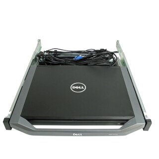 DELL KMM-LED 18.5 Zoll Rack Console FPM185 US Tastatur Rails 0C0NNT 1U ...