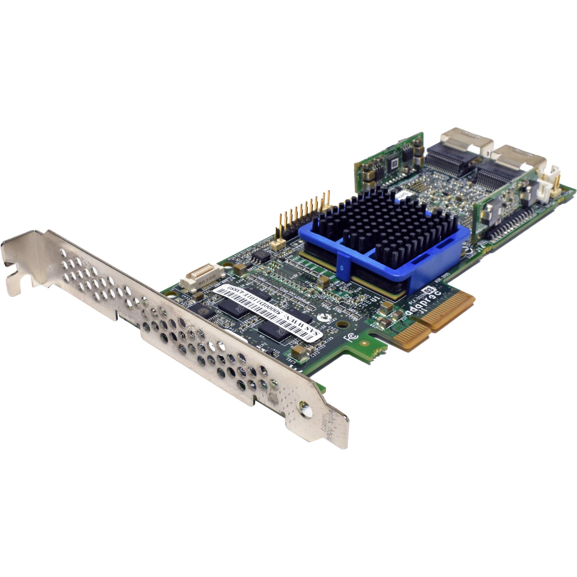 Adaptec ASR-3805/128MB TCA-00288-03-B Duo-Port MiniSAS SFF-8087 PCIe x4 ...
