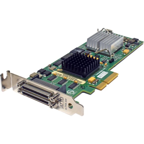 ATTO HP AH627-60001 SCSI U320e Dual Channel Controller 445009-001 LP