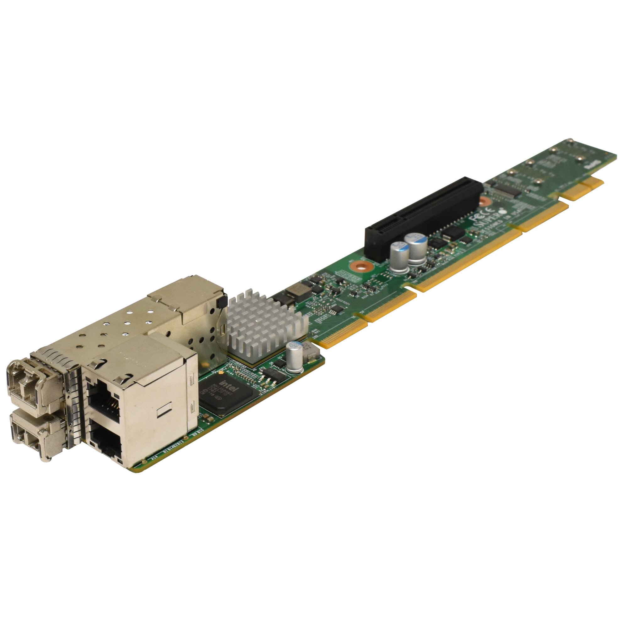 Supermicro AOC-URN2-i4GXS Netzwerkkarte,Ultra Riser, i350/X710, 2x Gb ...