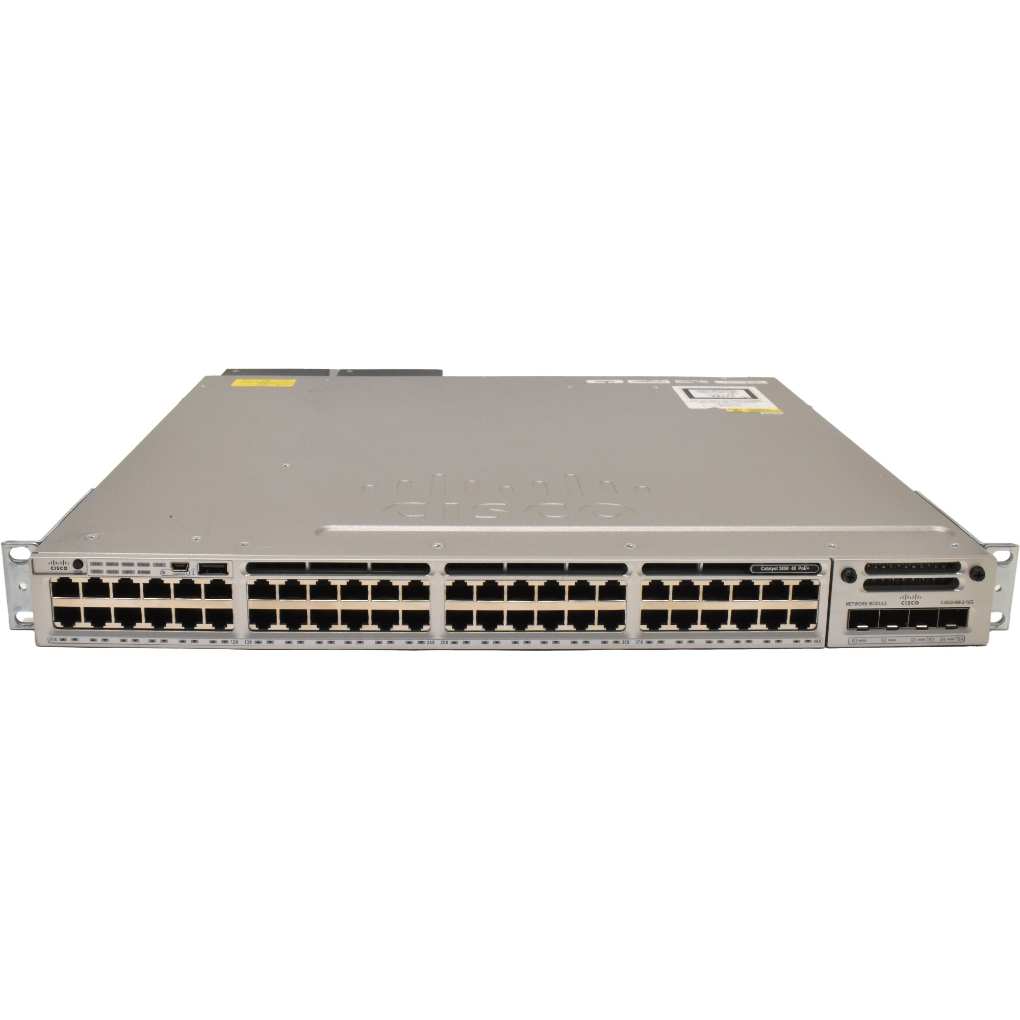 Cisco Catalyst WS-C3850-48F-L V05 48-Port PoE+ C3850-NM-4-1G Module ...