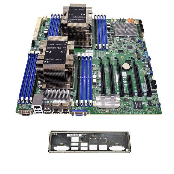 Supermicro Intel C622 X11DPI-NT Dual Socket LGA3647 16x DDR4 Server Board 2x Heat Sink ...