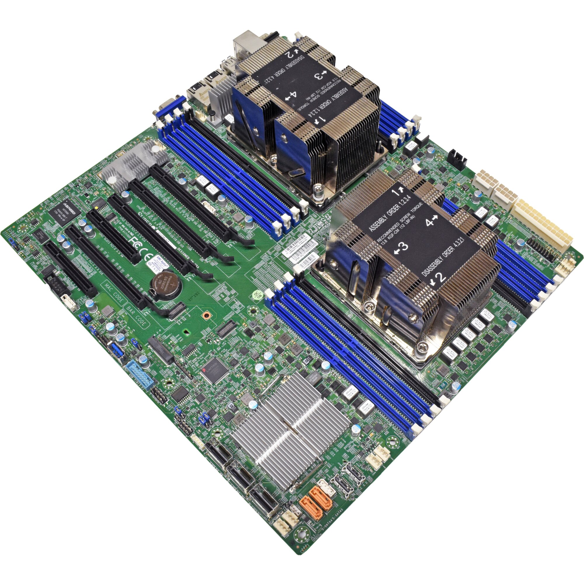 Supermicro Intel C622 X11DPI-NT Dual Socket LGA3647 16x DDR4 Server Board 2x Heat Sink ...