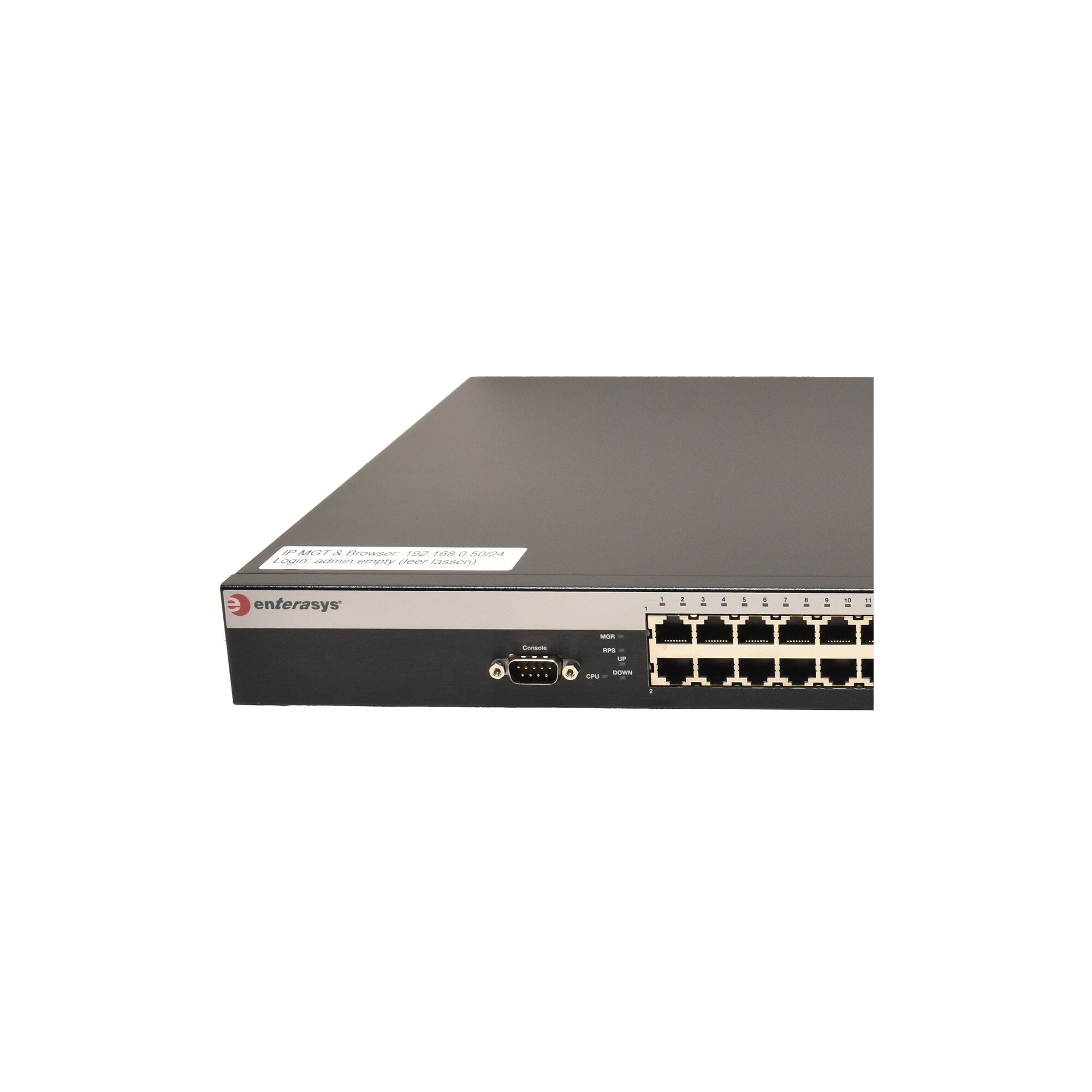 Enterasys Stackable L2/L3/L4 C3G124-24 24-Port Gigabit Ethernet Switch ...
