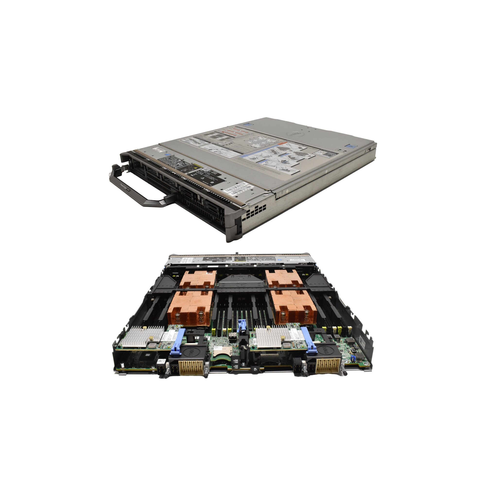 DELL PowerEdge M830 Blade 4x E5-4650 V4 0 GB RAM 11x 1,8" H730 ...