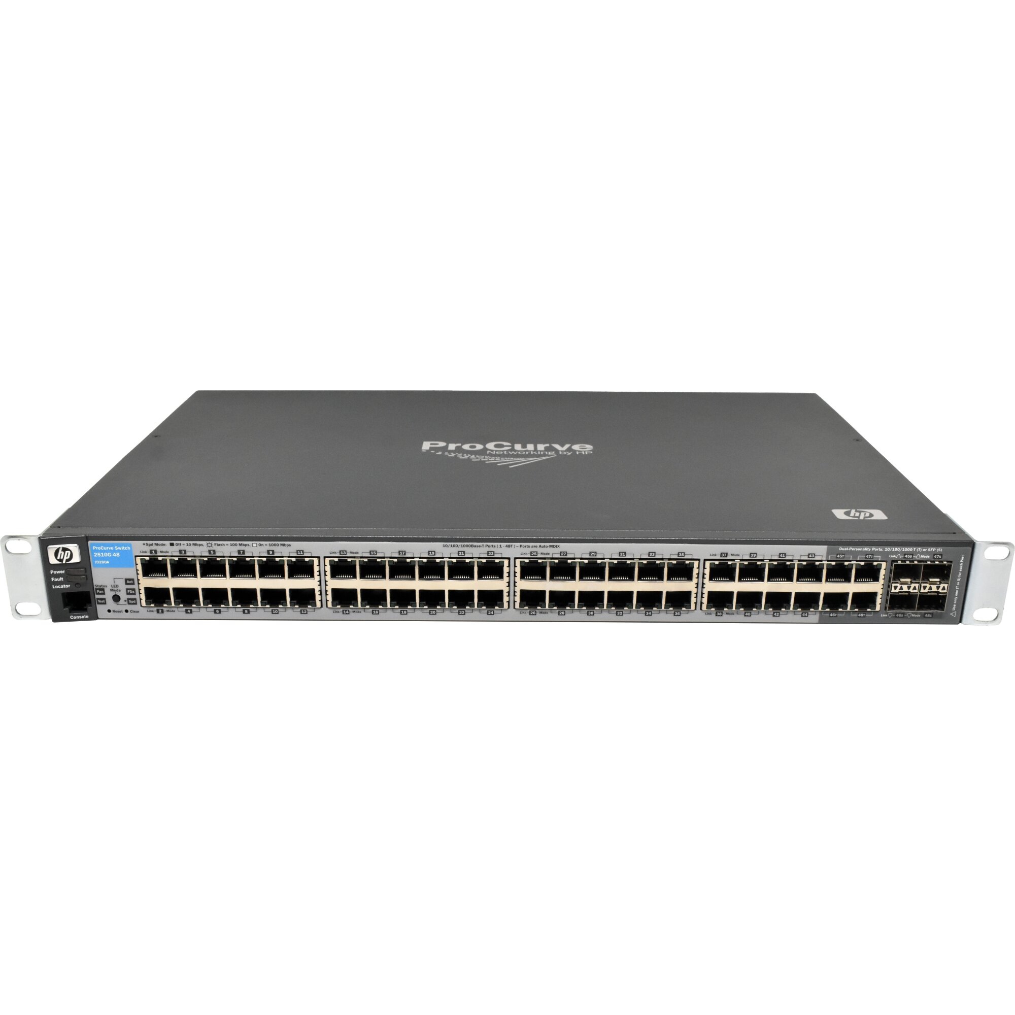 HP ProCurve 2510G-48 J9280A 48-Port Gigabit Ethernet Switch 4x SFP ...