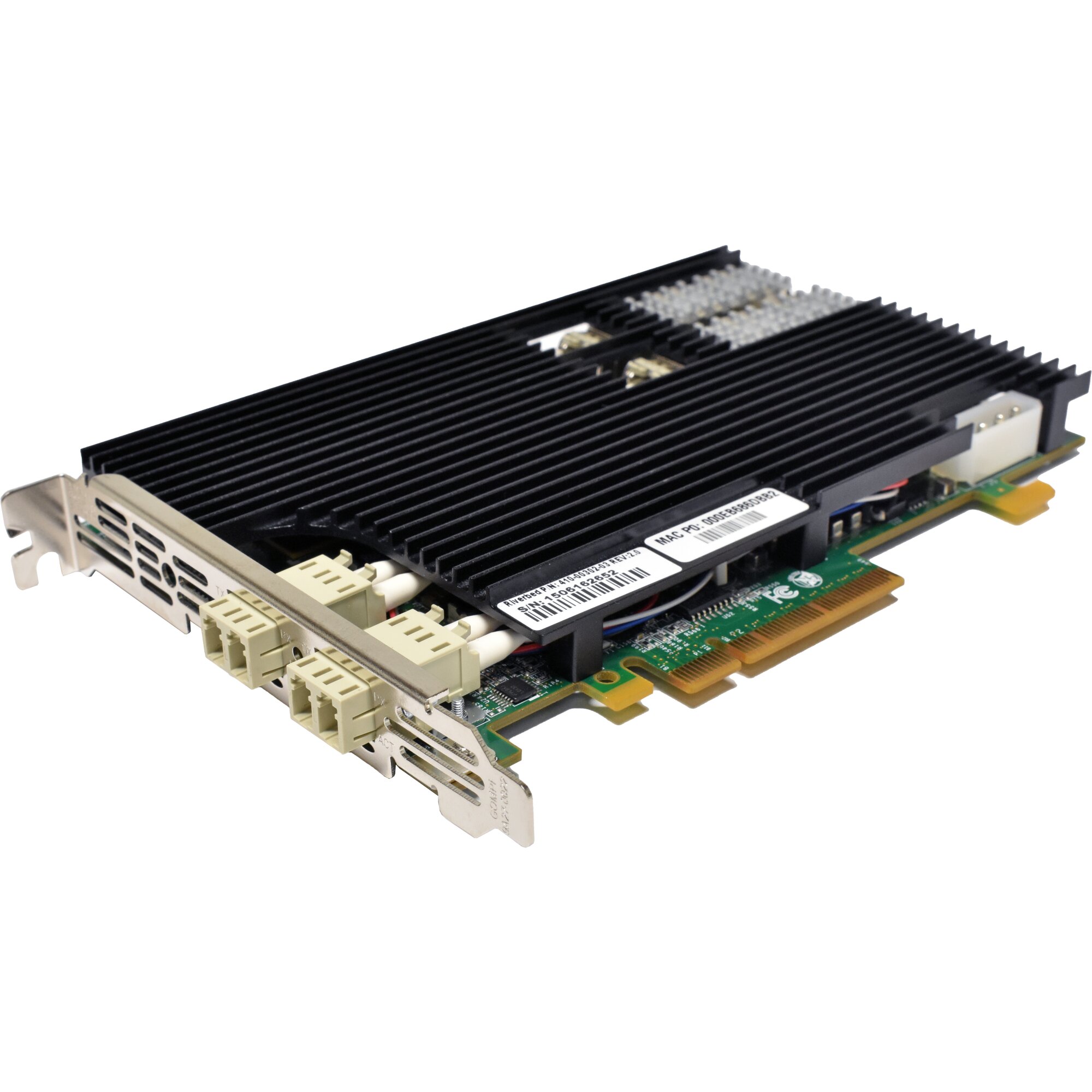 Riverbed Dual-Port NIC-1-010G-2SR-BP 410-00302-03 SR Fibre 10G PCIe x8 ...