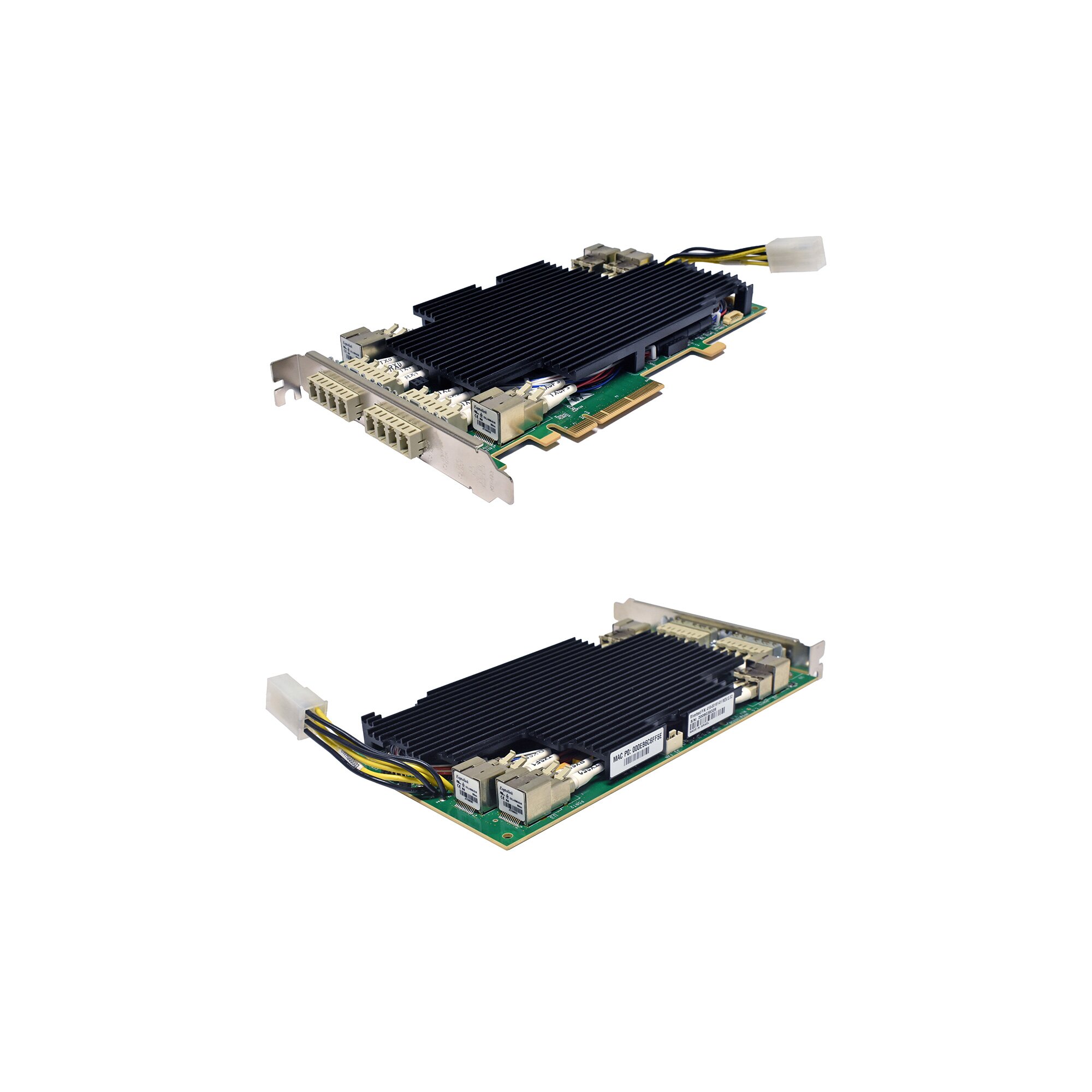 Riverbed Quad-Port NIC-1-010G-4SR-BP 410-00191-01 SR Fibre 10G PCIe x8 ...