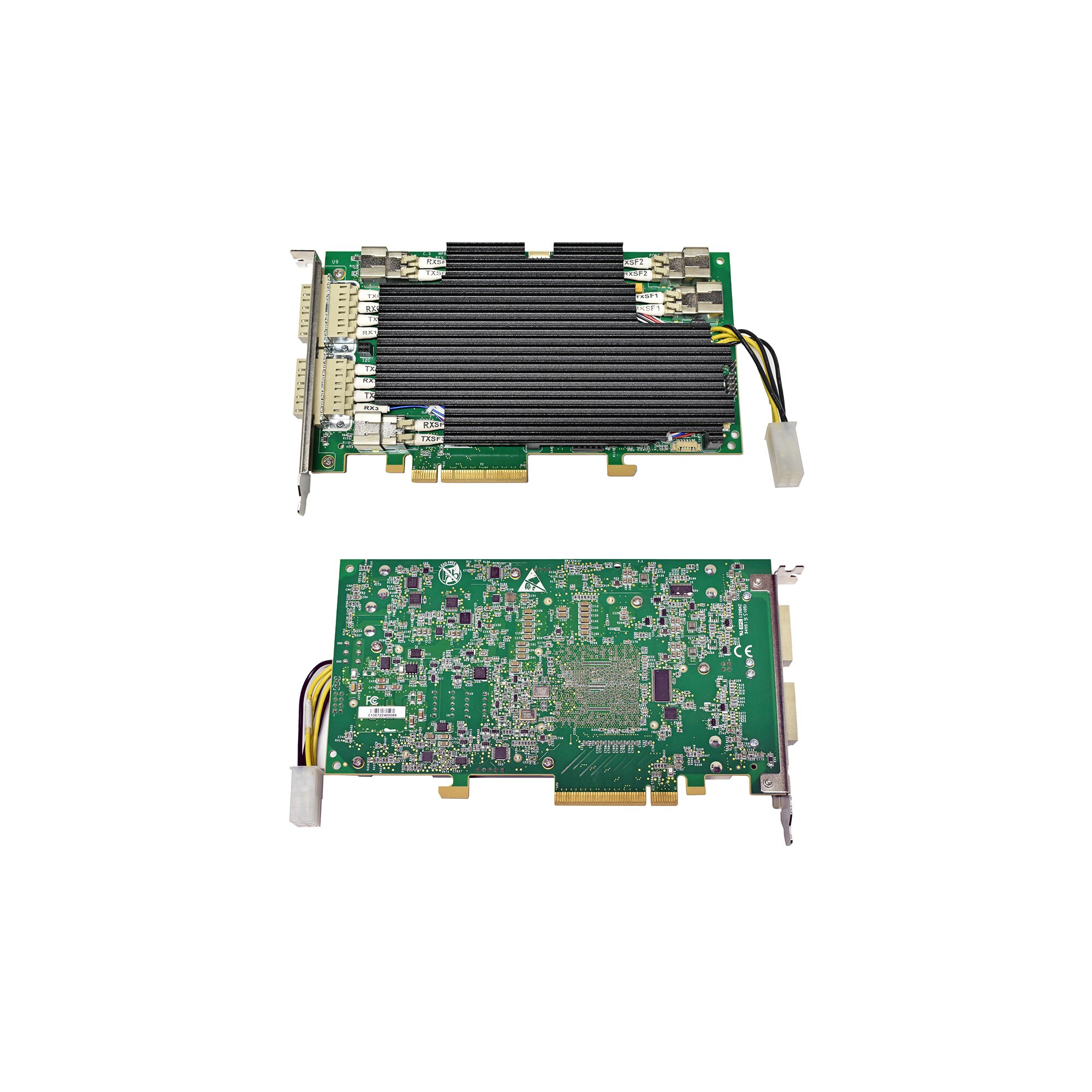 Riverbed Quad-Port NIC-1-010G-4SR-BP 410-00191-01 SR Fibre 10G PCIe x8 ...