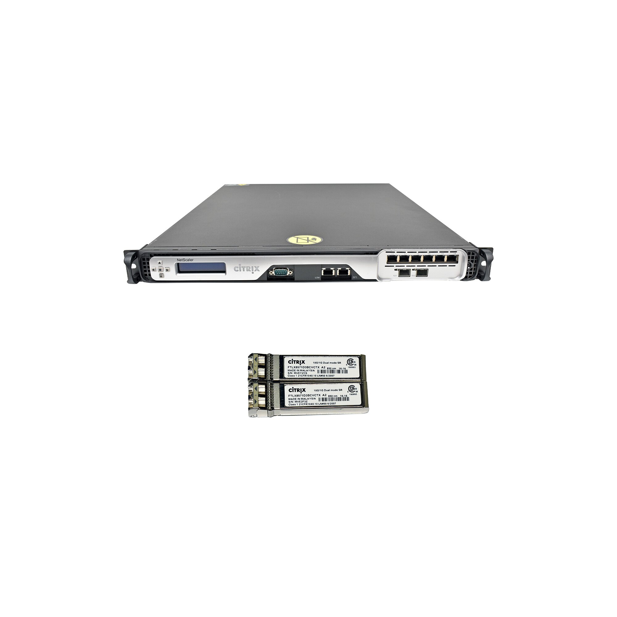 Citrix Netscaler MPX 8005 NS 2x10GE SFP+ 6xCu 2x mini GBICs 2x PSU ...