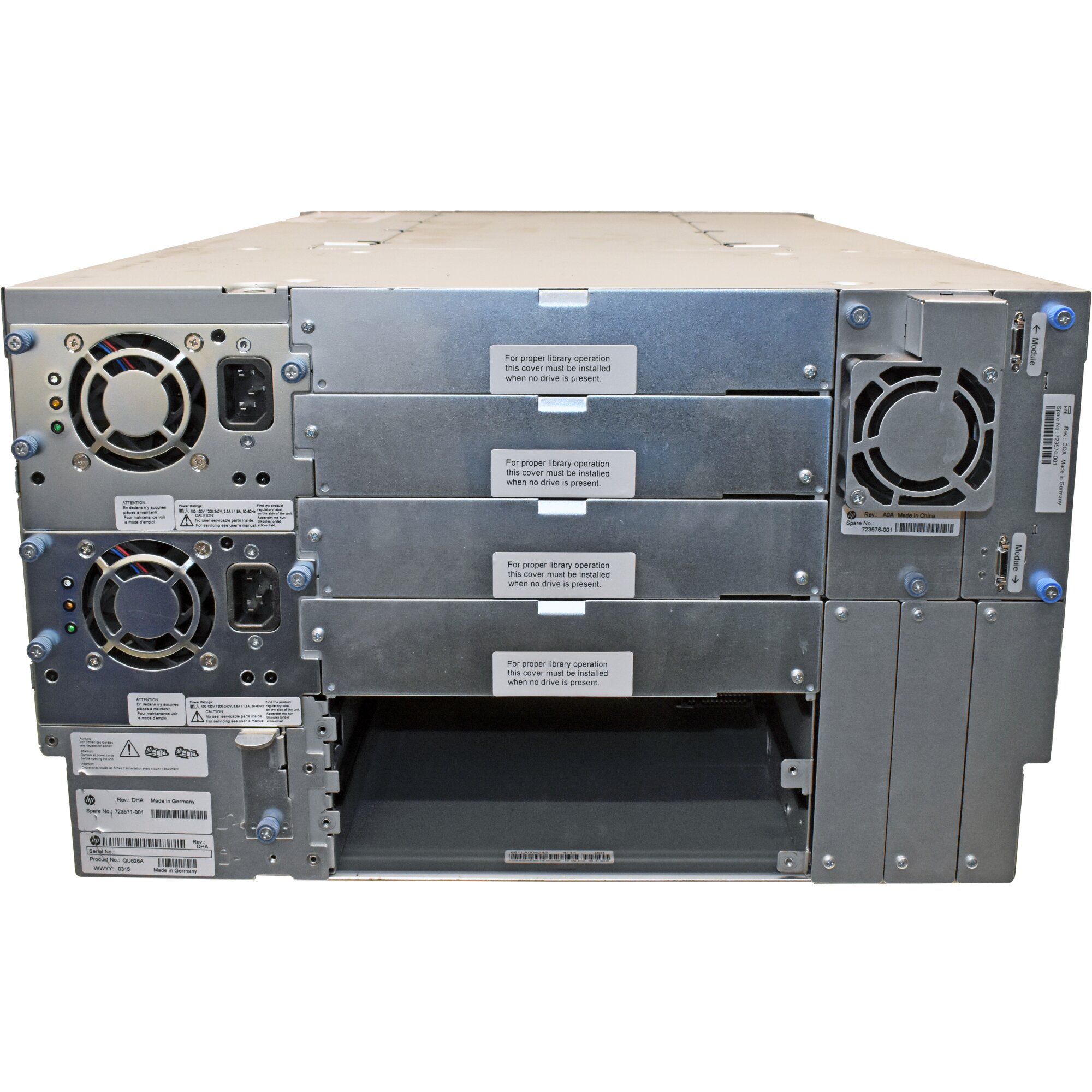 HP StoreEver MSL6480 Expansion Module QU626A 723571-001 + Expansion ...