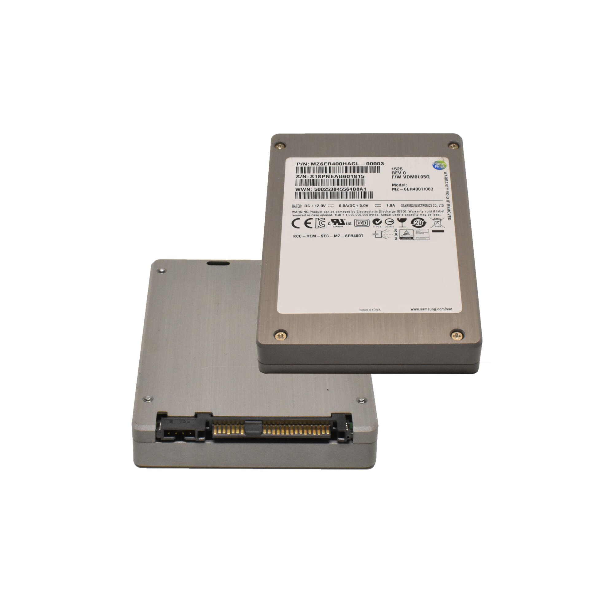 EMC Samsung 400GB MZ-6ER400T/003 MZ6ER400HAGL-00003 2,5" SAS eMLC SSD ...