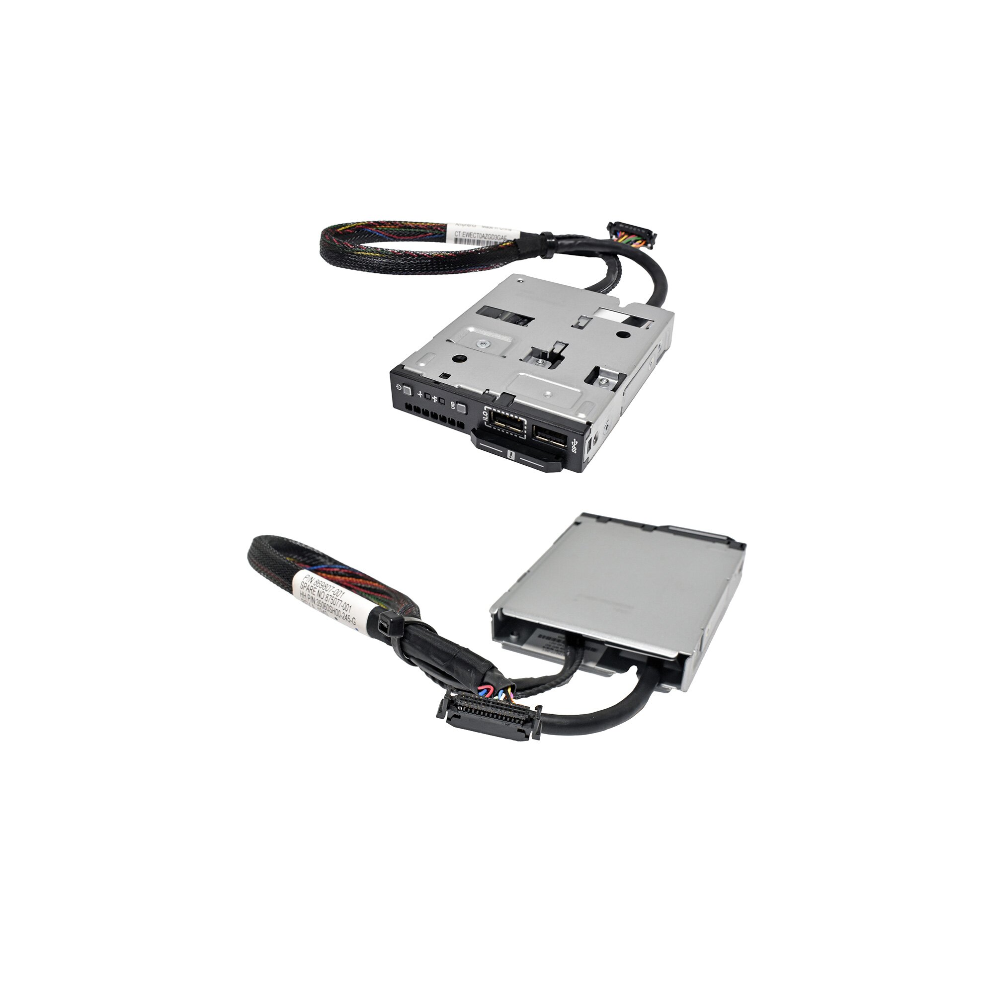 HP ProLiant DL380 G10 Front Control Panel 1x USB 3.0 1x ILO USB + Cable ...