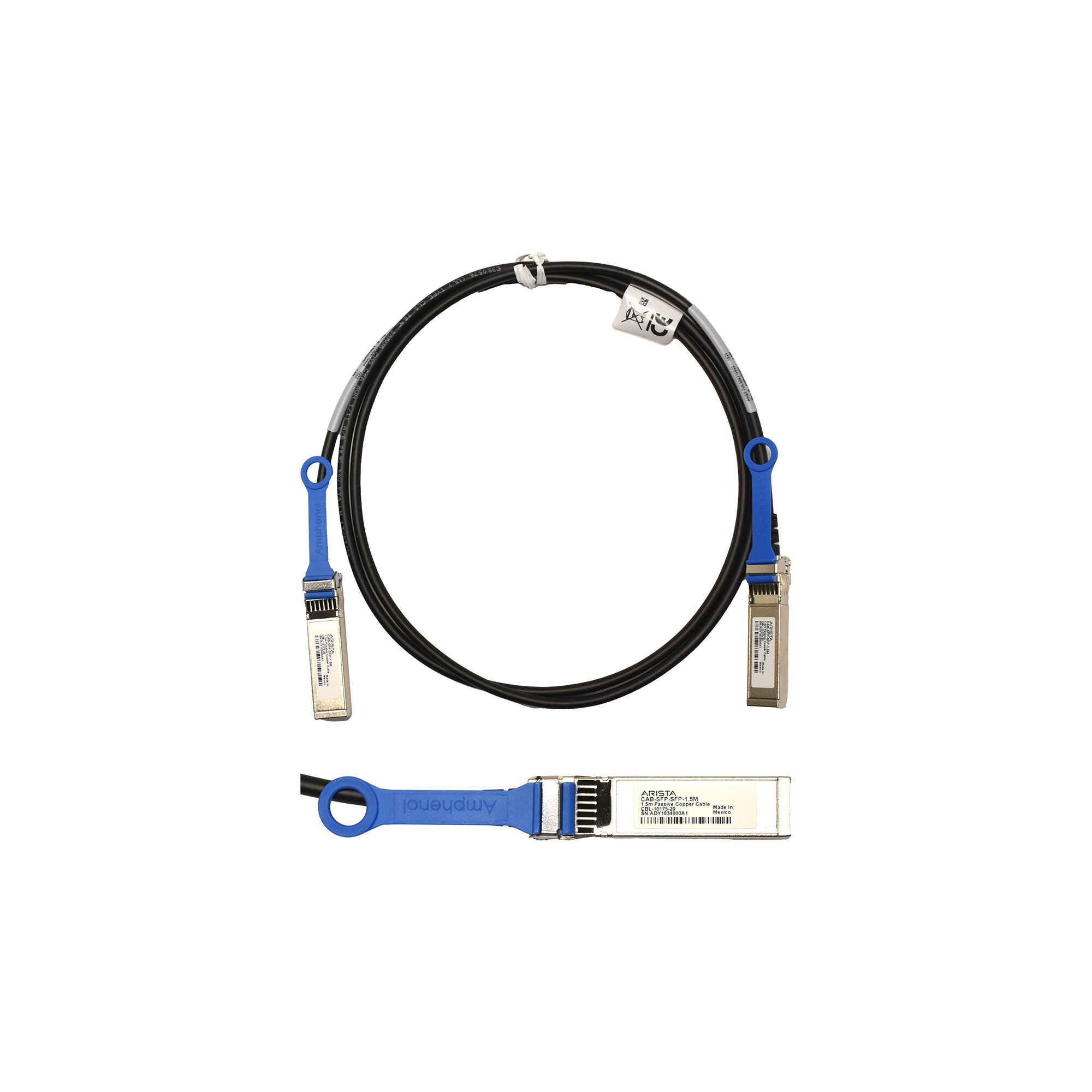 ARISTA CAB-SFP-SFP-1.5M 10GbSE-CR twinax copper cable with SFP+ ...