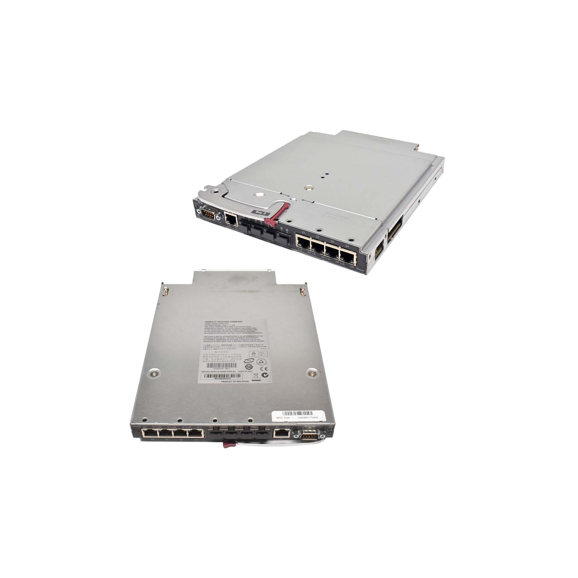 HP GbE2c Layer 2/3 Gigabit Blade Switch for c-Class BladeSystem 438030 ...