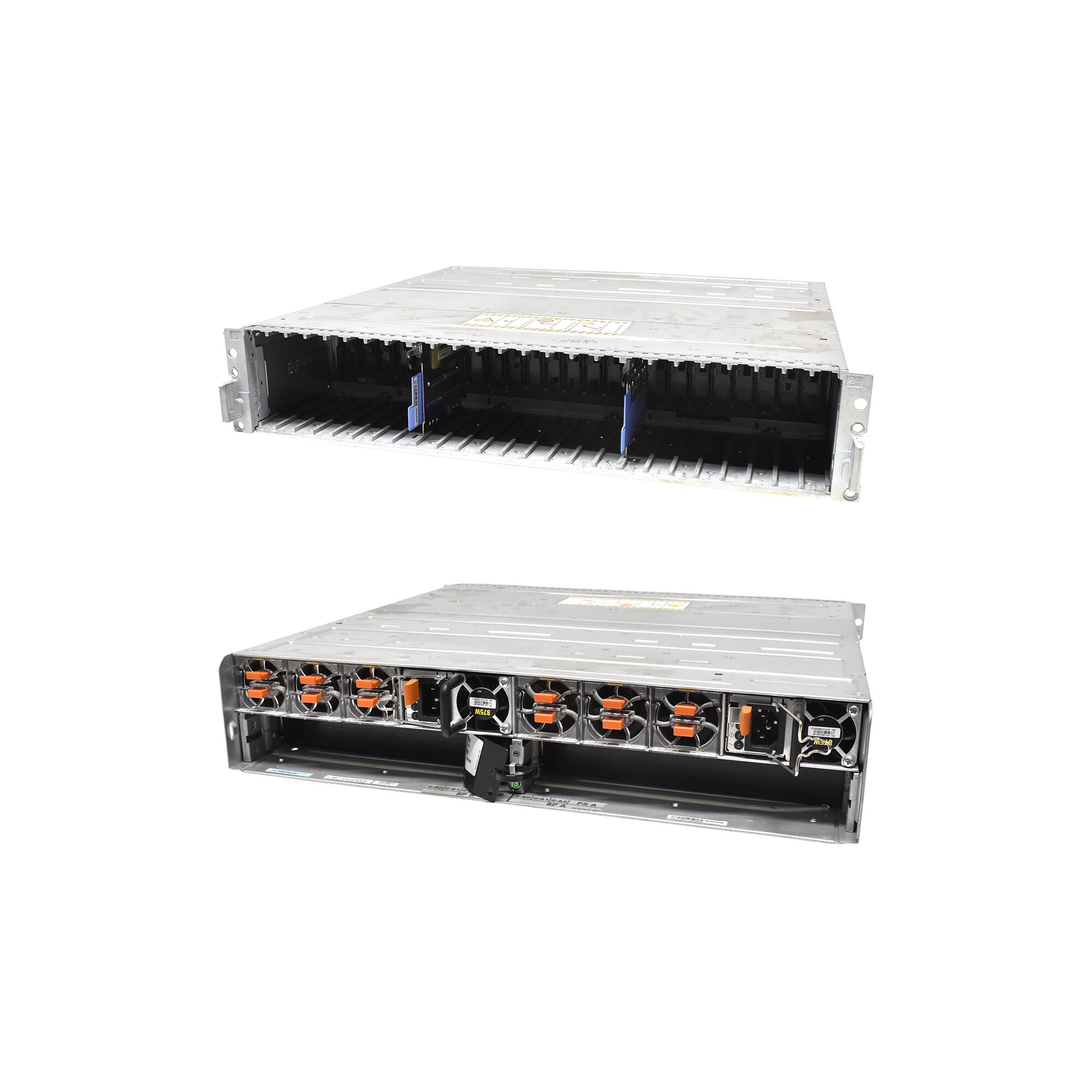 EMC VNXe 1600 Storage Chassis BPE25 25x SFF Zoll 2x PSU 6X Fan ...