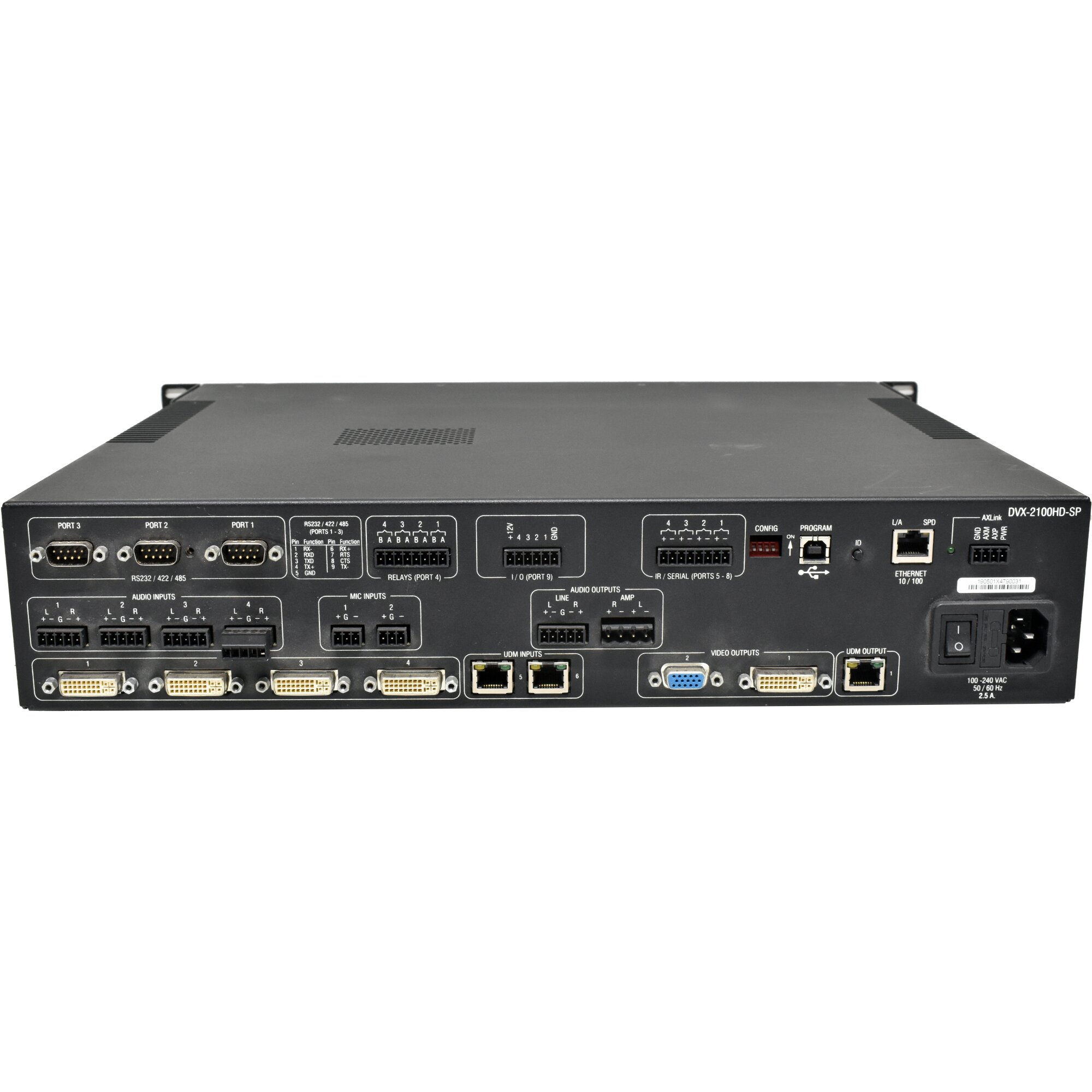 AMX Enova DVX-2100HD-SP 6x Input 2x Output Multi-Format Environment ...