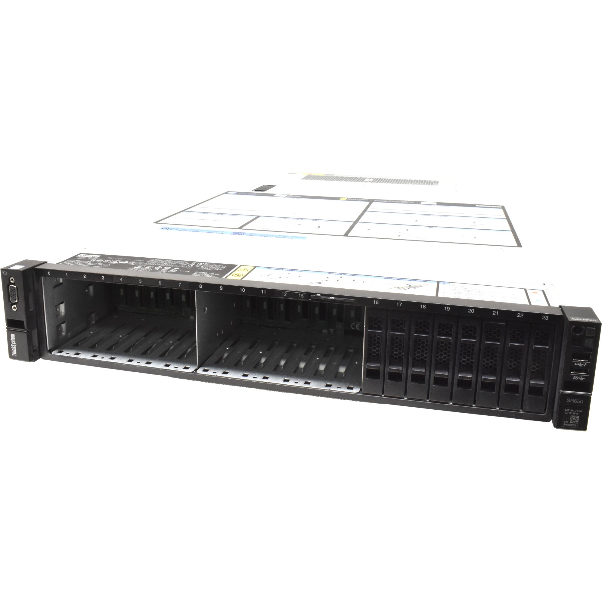 Lenovo ThinkSystem SR650 2x Silver 4110 8C 2.1GHz 256GB PC4 930-24i 24x ...