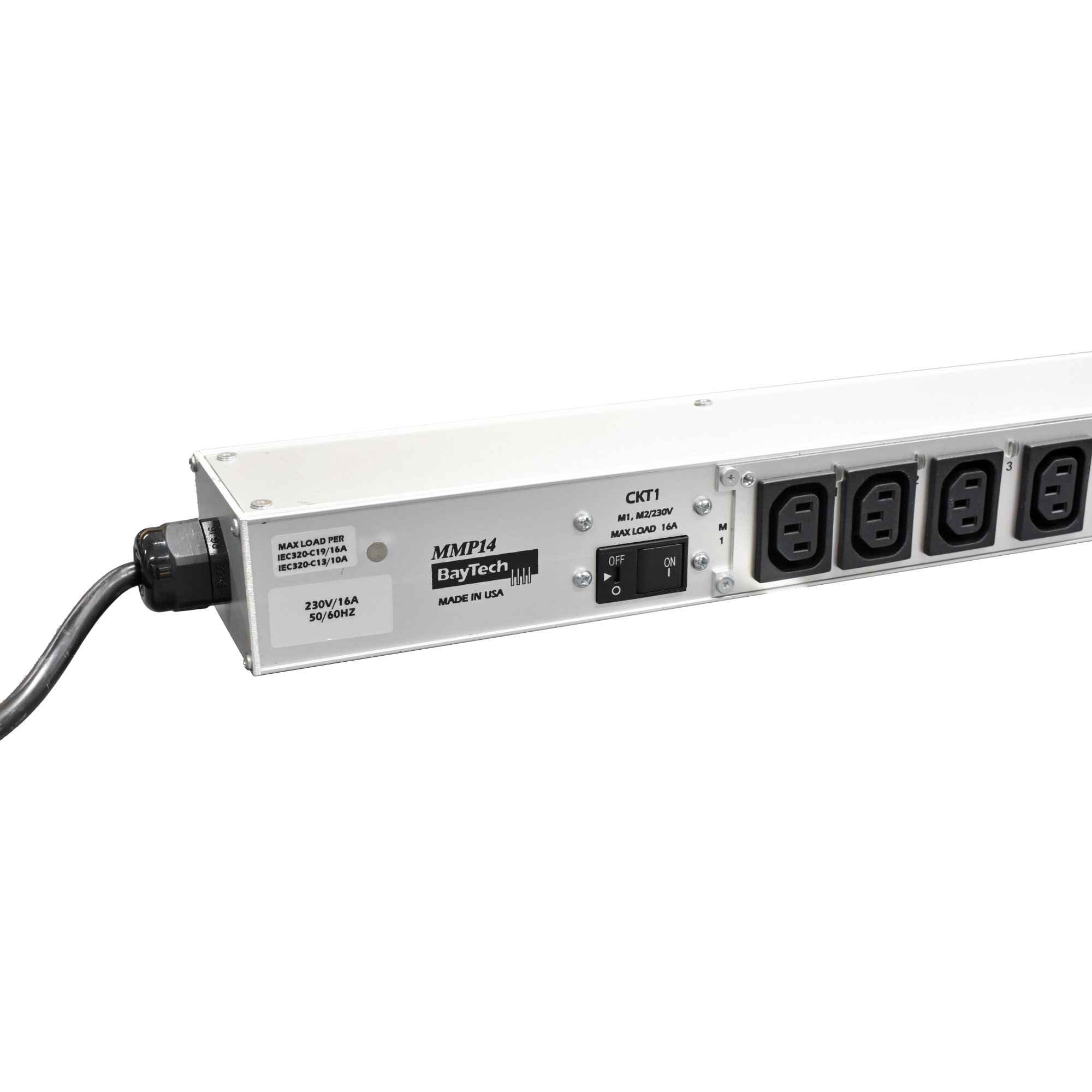 BayTech MMP14 Rack PDU Metered Single-Phase Null HE 16A 230V 20x C13 ...