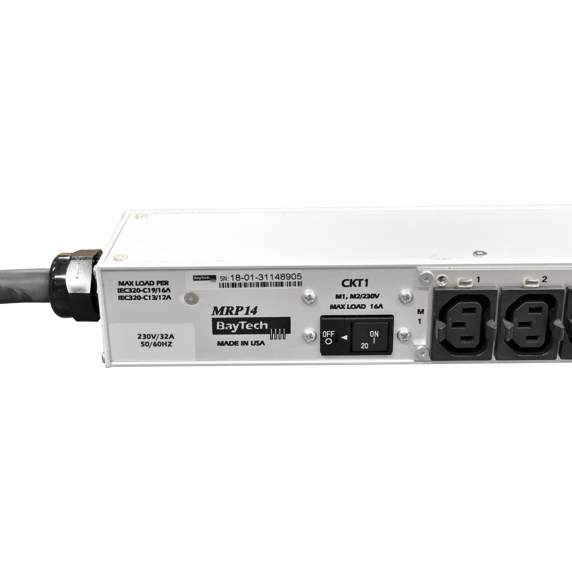 BayTech MMP14 Rack PDU Metered Single-Phase Null HE 32A 230V 24x C13 ...