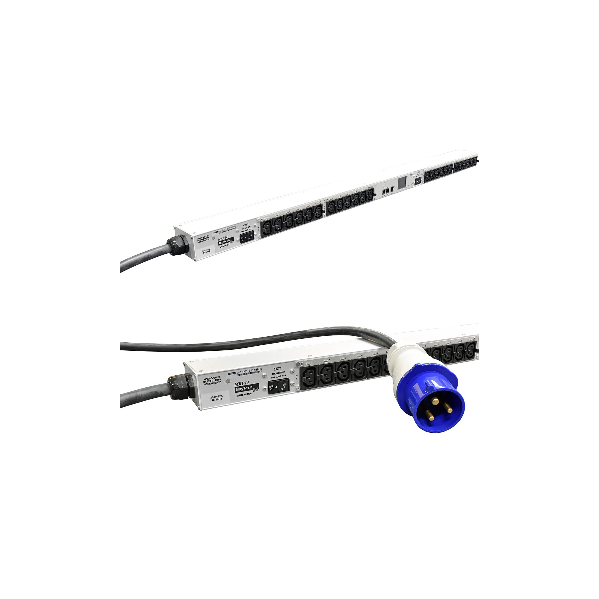 BayTech MMP14 Rack PDU Metered Single-Phase Null HE 32A 230V 24x C13 ...