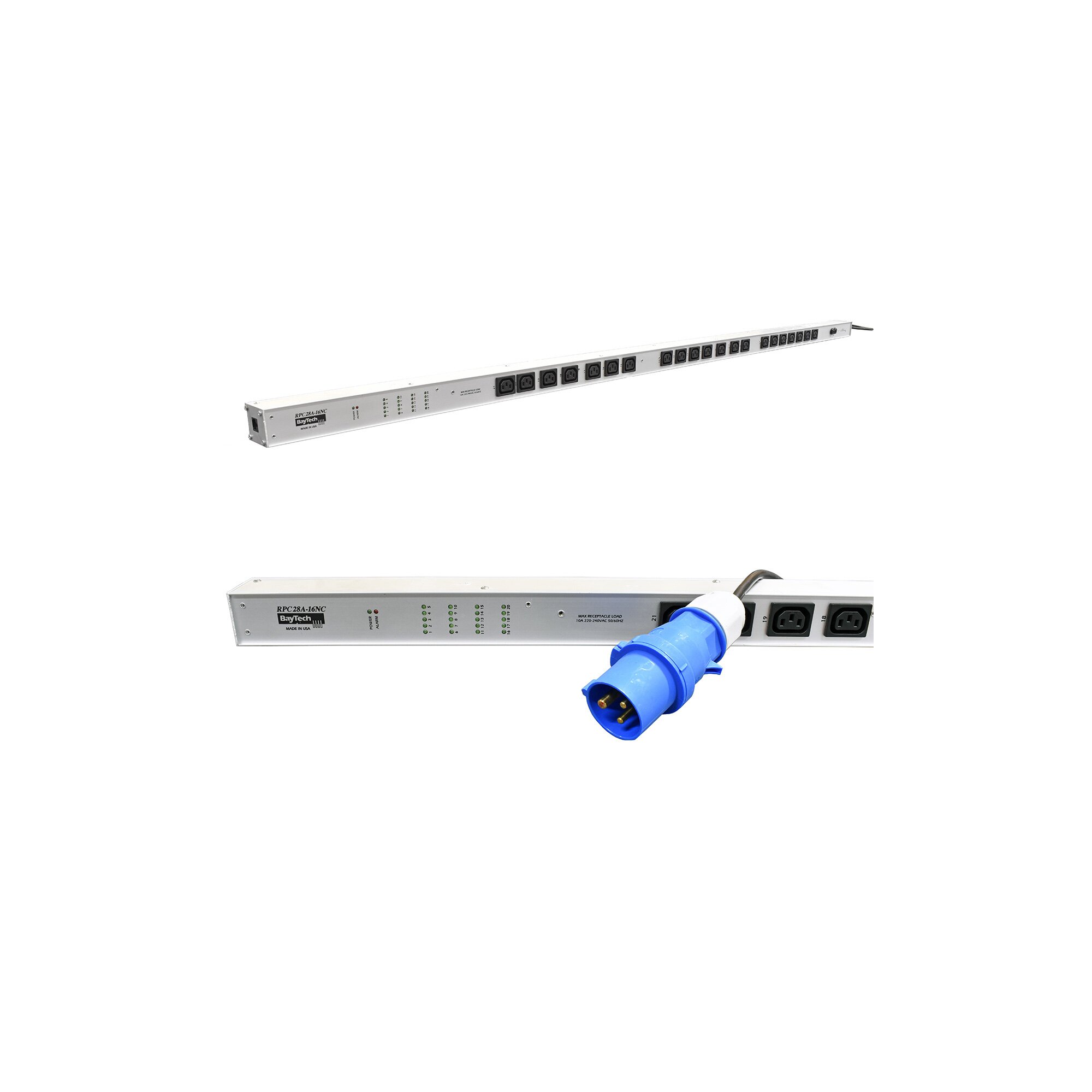 BayTech RPC28A-16NC Rack PDU Metered Single-Phase Null HE 16A 220-240V ...
