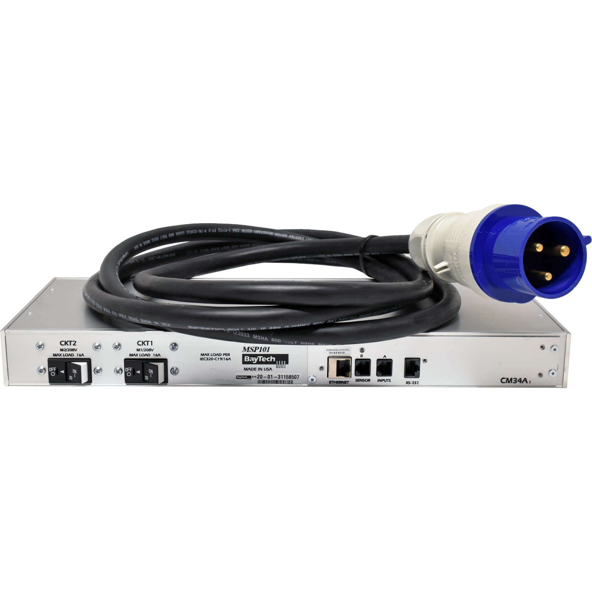 BayTech MSP101 Rack PDU Single-Phase 230V 32A 4x C19 16A - Piospartslap