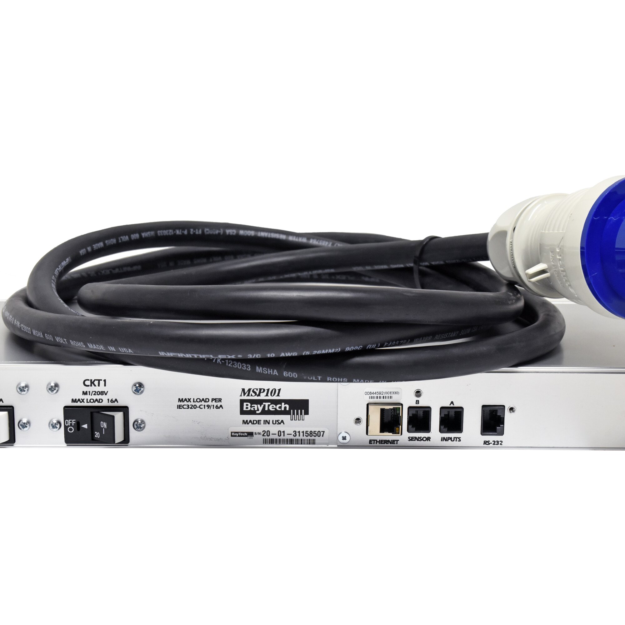 BayTech MSP101 Rack PDU Single-Phase 230V 32A 4x C19 16A - Piospartslap