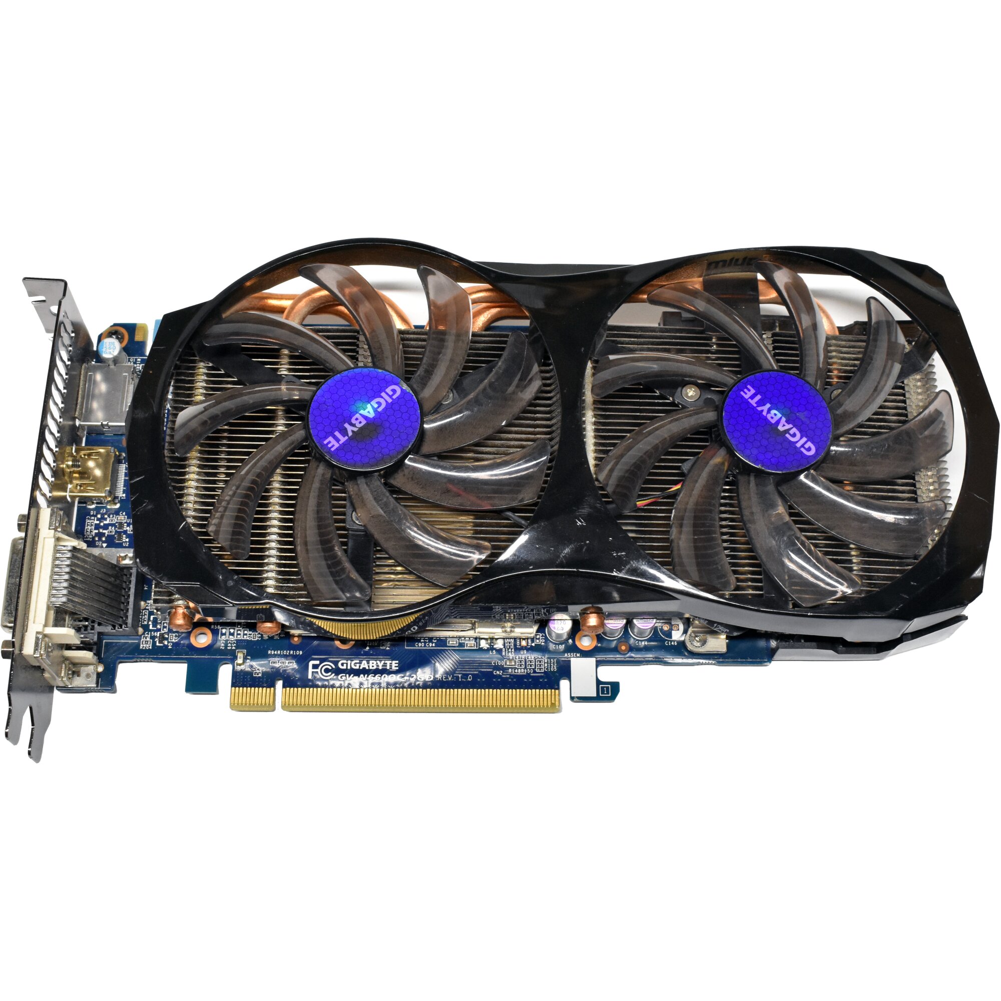 Gigabyte Windforce NVIDIA GeForce GTX 660 Graphics Card GV-N660OC-2GD 2GB GDDR5 PCIe 3.0 x16 ...