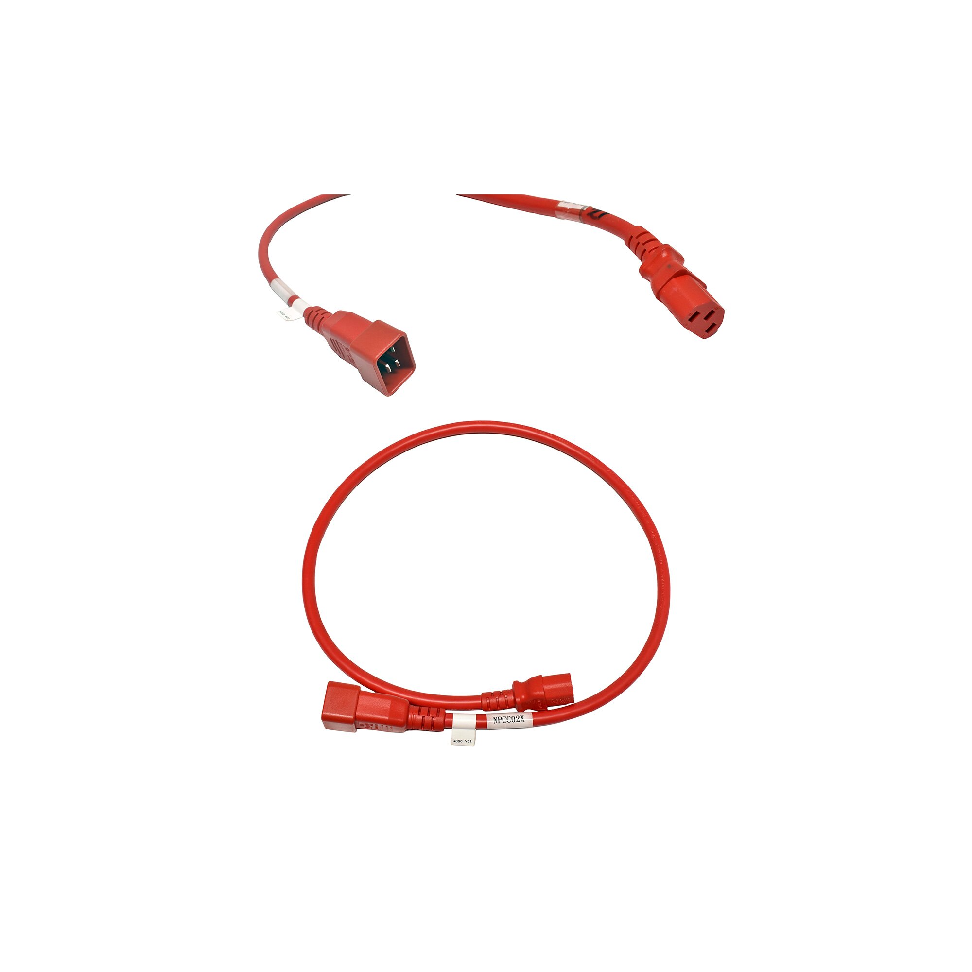 Panduit Netzkabel C20 C13 Power Kabel Rot 0,9m 16A 250V Verlängerung ...