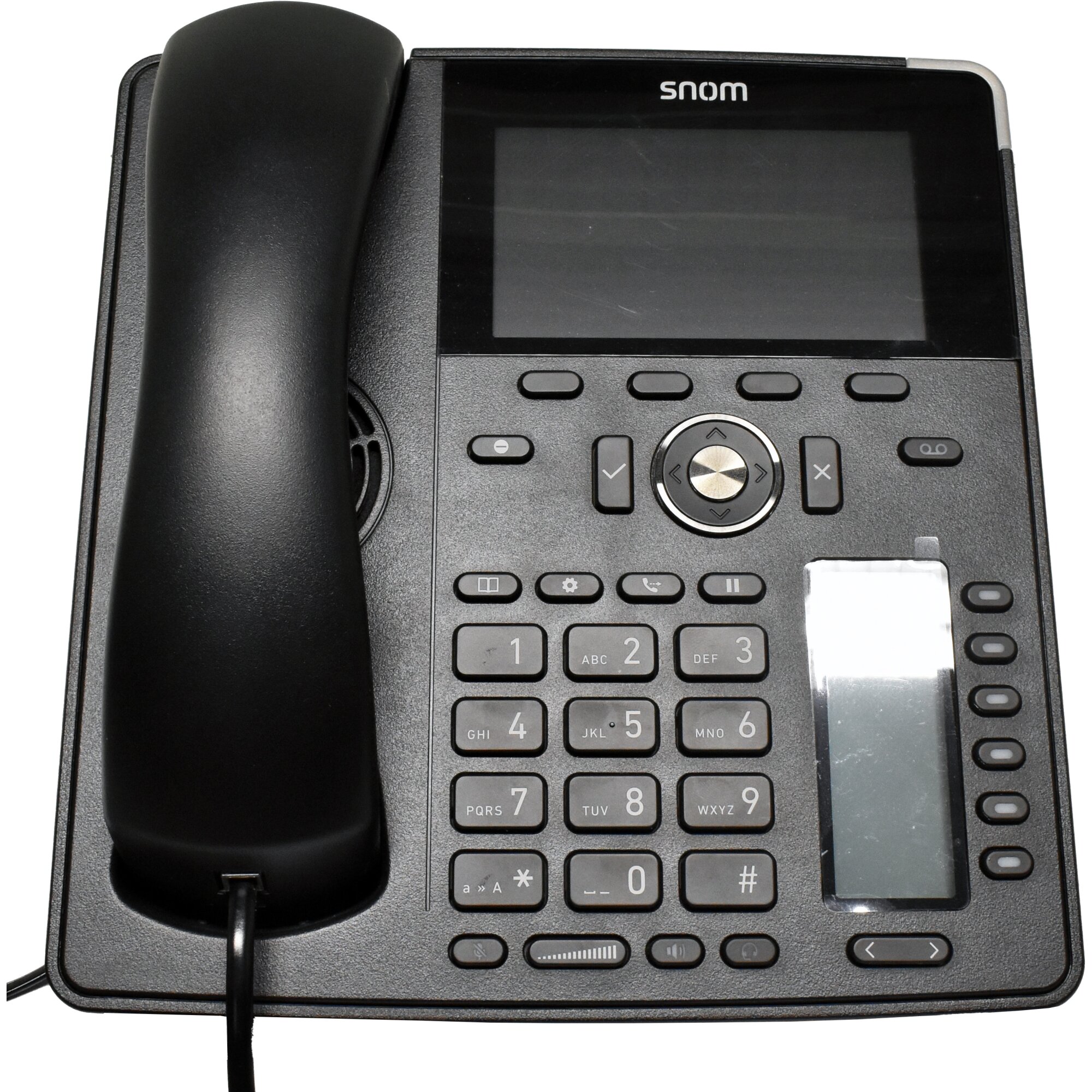 Snom D785 PoE Systemtelefon black 4,3 Zoll Farbdisplay DSP HD-Audio ...