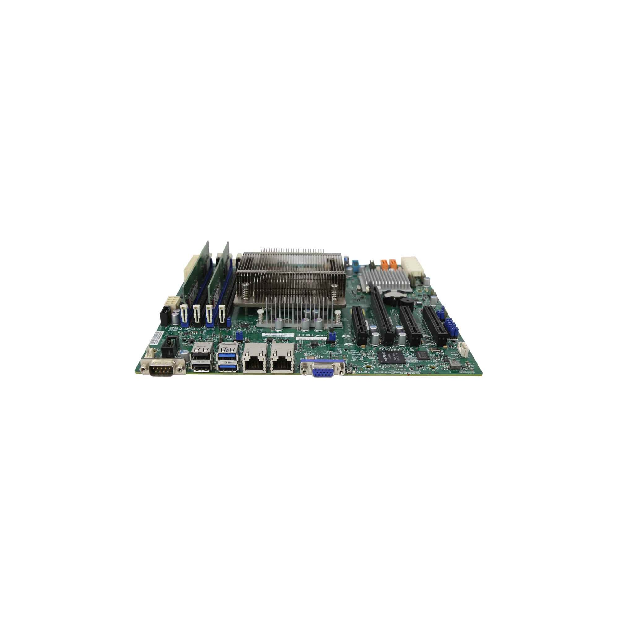 Supermicro Micro-ATX Motherboard X11SSM-F REV: 1.01 Intel Xeon E3-1275 v6 3.80GHz with Heatsink ...
