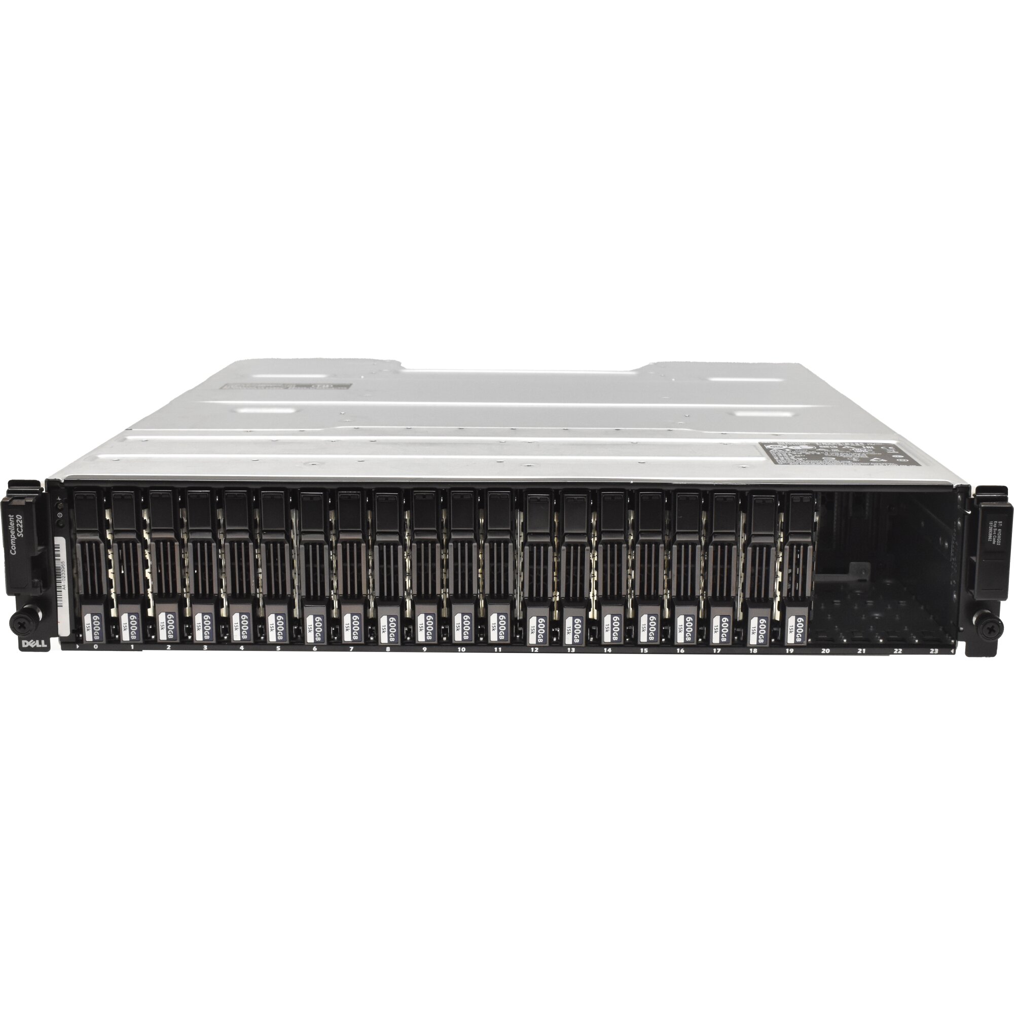 Dell Compellent Enclosure SC220 2x SAS 6G Controller 00TW47 20x 600GB ...