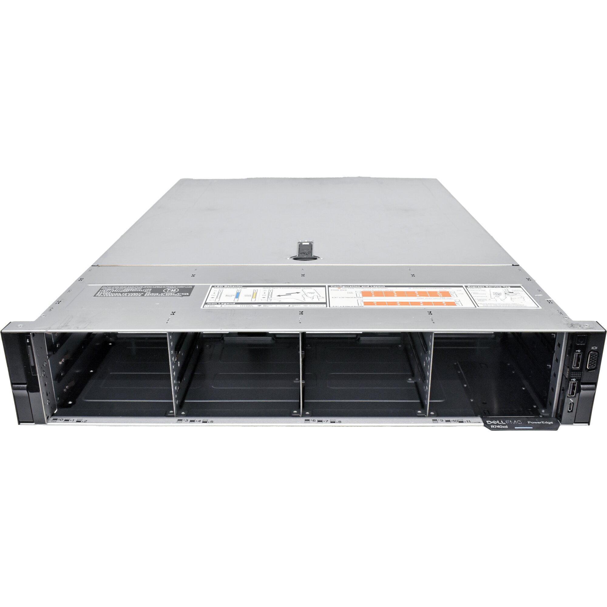 Dell PowerEdge R740xd 0J0T3G Rack Server Chassis 12x LFF - Piospartslap