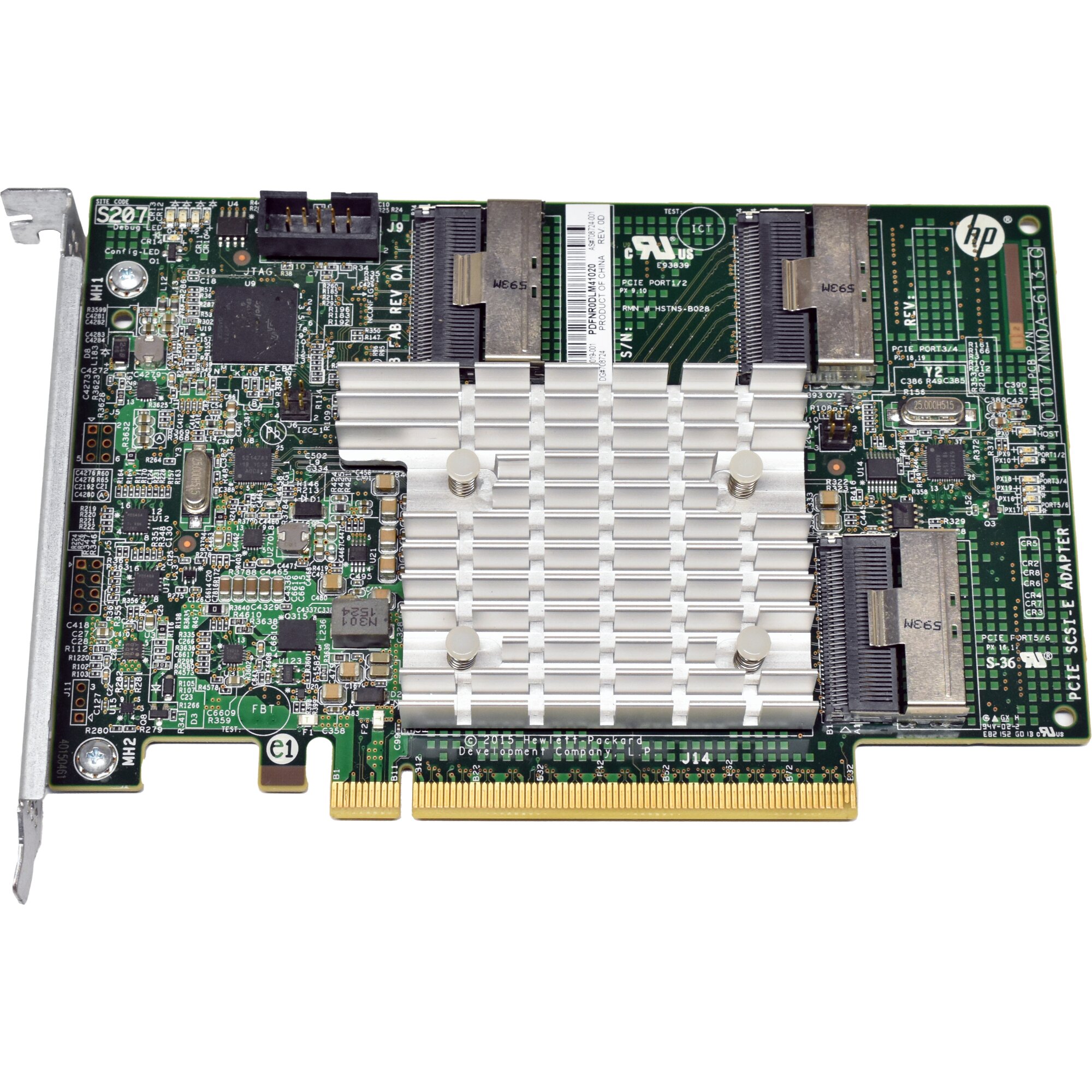 HP 6-Port NVME SSD PCIe x16 Controller Board 824019-001 708724-001 ...
